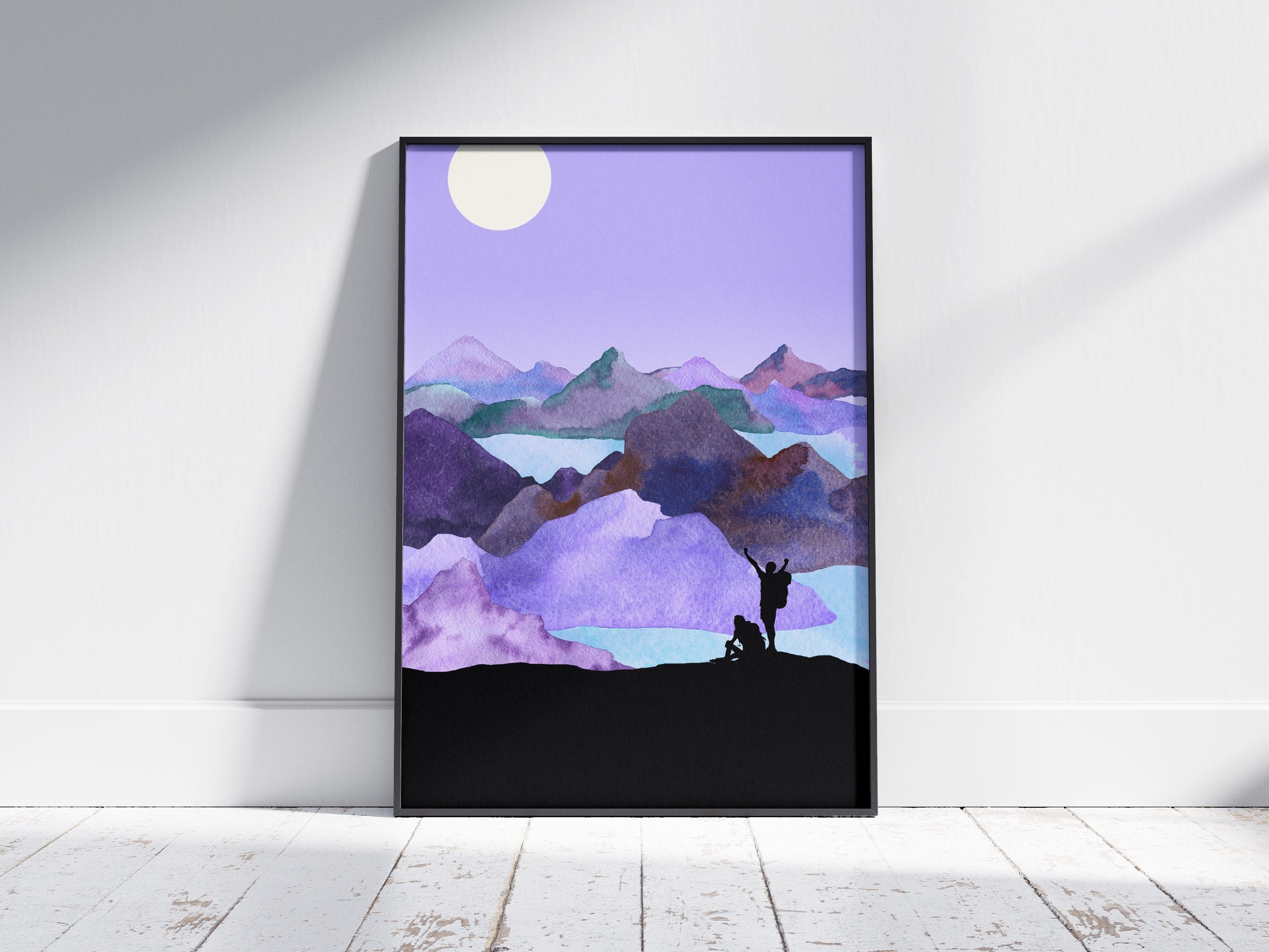 POSTER Hiking Poster, Hiking Print, Explorer Poster, Traveller Print ...