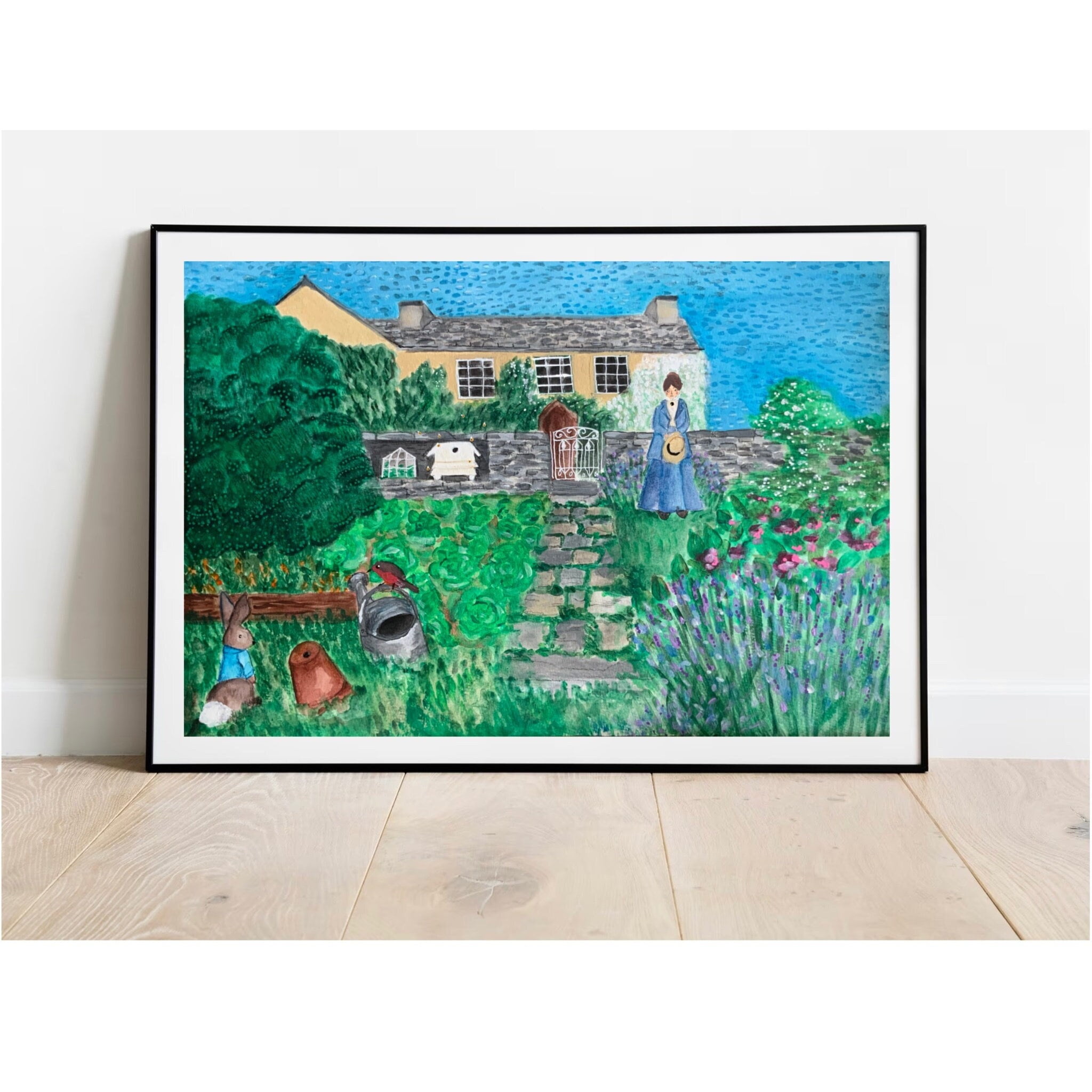 POSTER Hilltop House Art Print, Beatrix Potter Art Print, Peter Rabbit ...