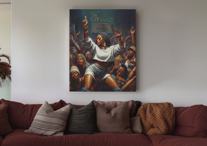 POSTER Hip Hop Art, Black Culture Wall Decor, African American Artist ...