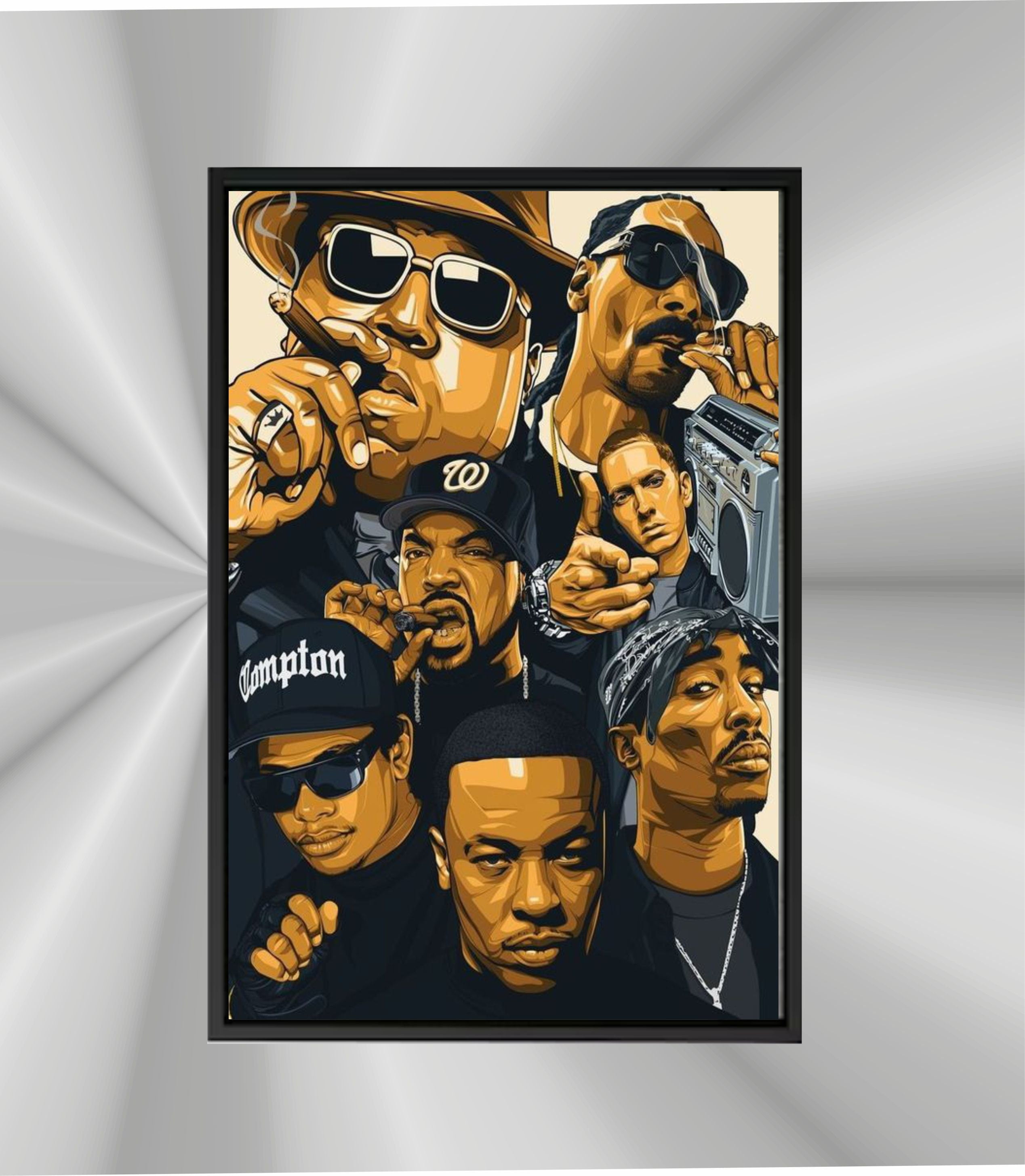 POSTER Hip Hop Rap Legends , 2Pac Tupac Sharkur, Biggie, Snoop Dogg ...