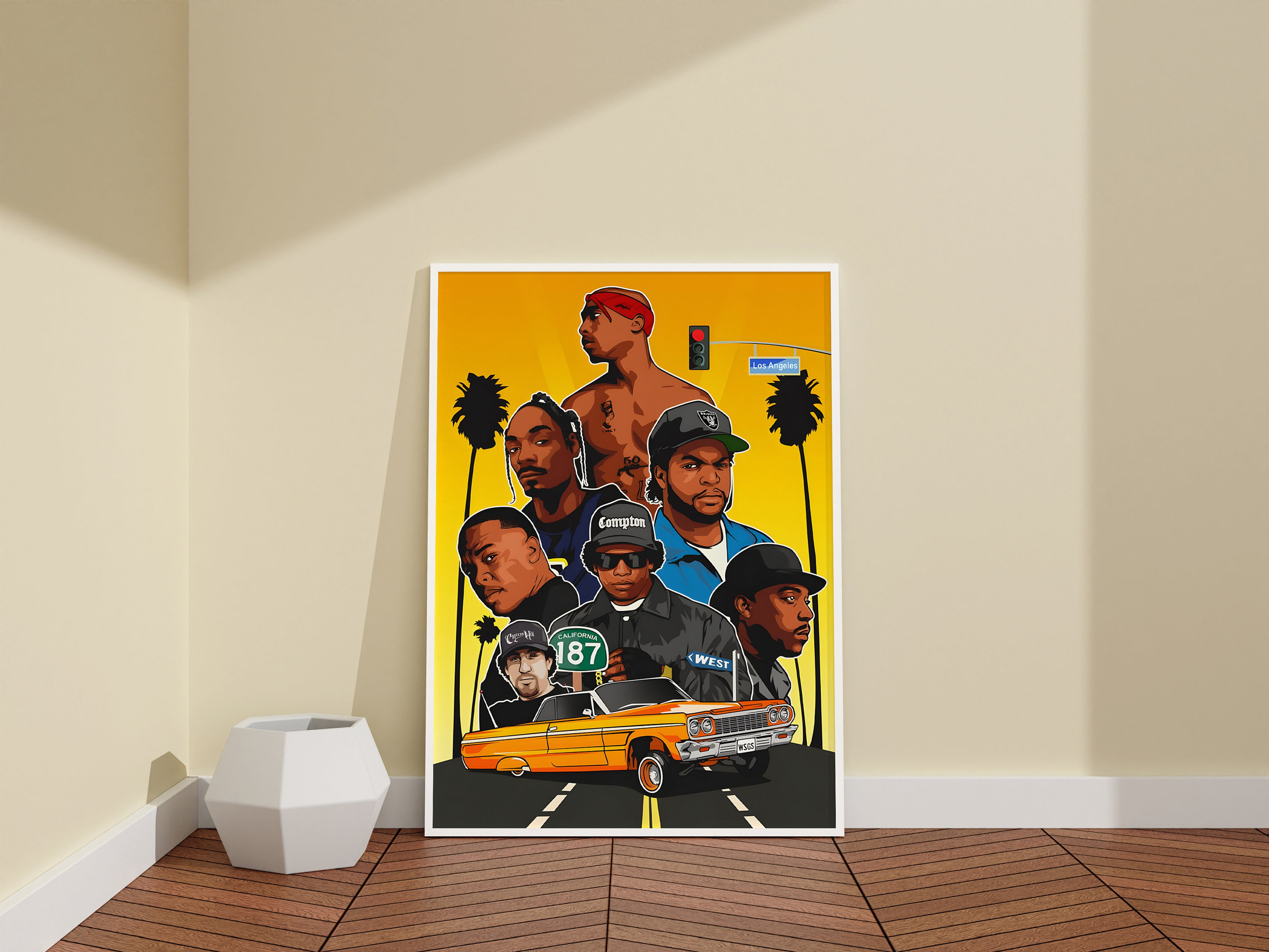 POSTER Hip Hop Rap Legends Wall Art / Snoop Dogg Art/ Tupac Shakur Art ...