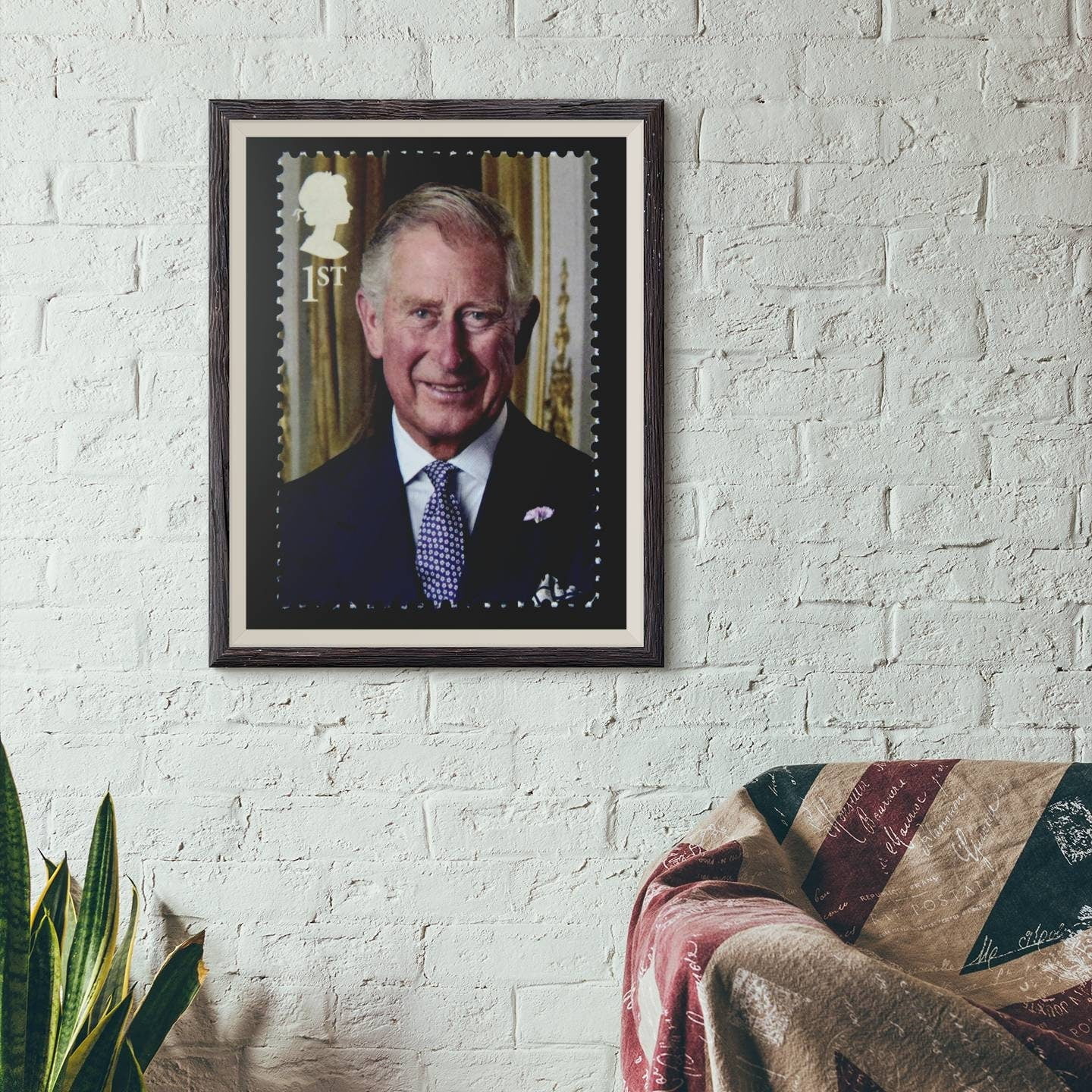 POSTER His Majesty the King Charles III 3rd official 1st Class Stamp ...