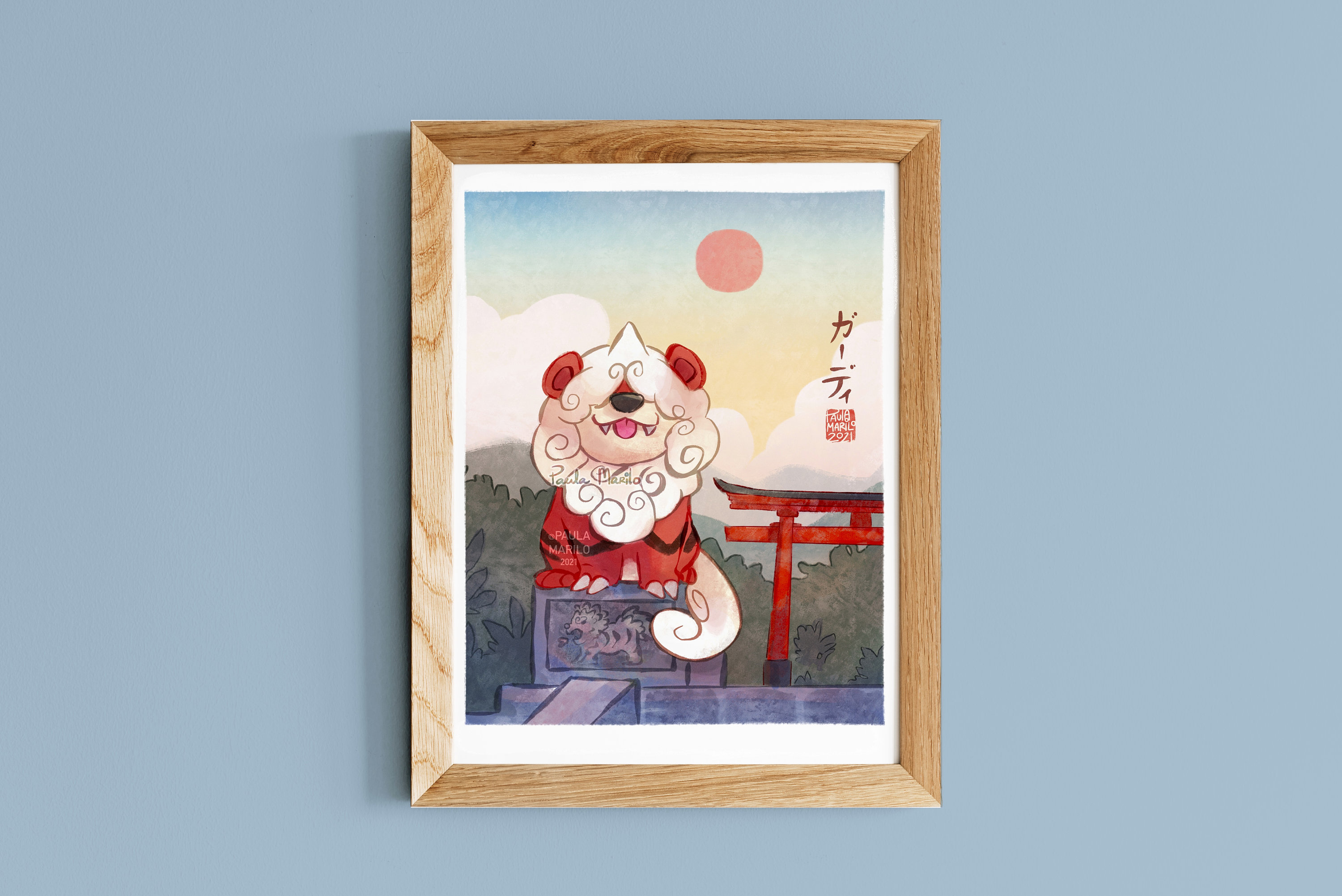 POSTER Hisuian Growlithe Pokemon Print | Poster | Pokemon | Fire | Dog ...