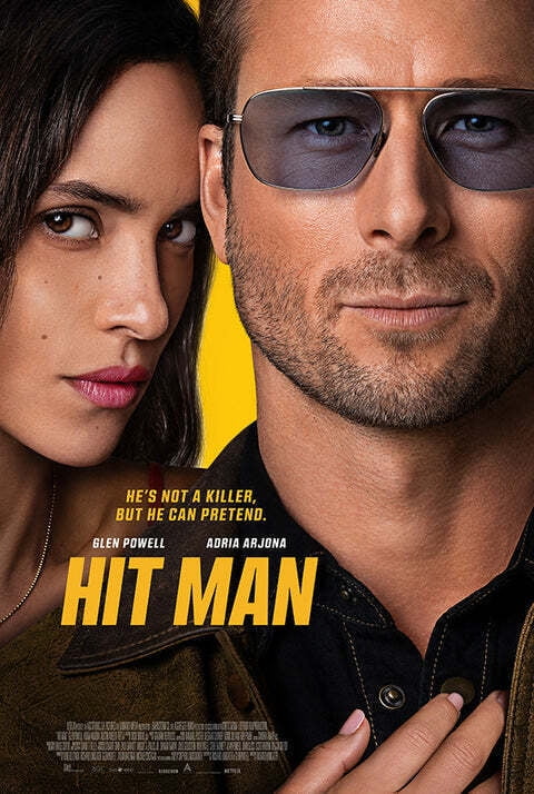 POSTER Hit Man Glen Powell, Adria Arjona Movie Poster-16x24-UNFRAMED ...