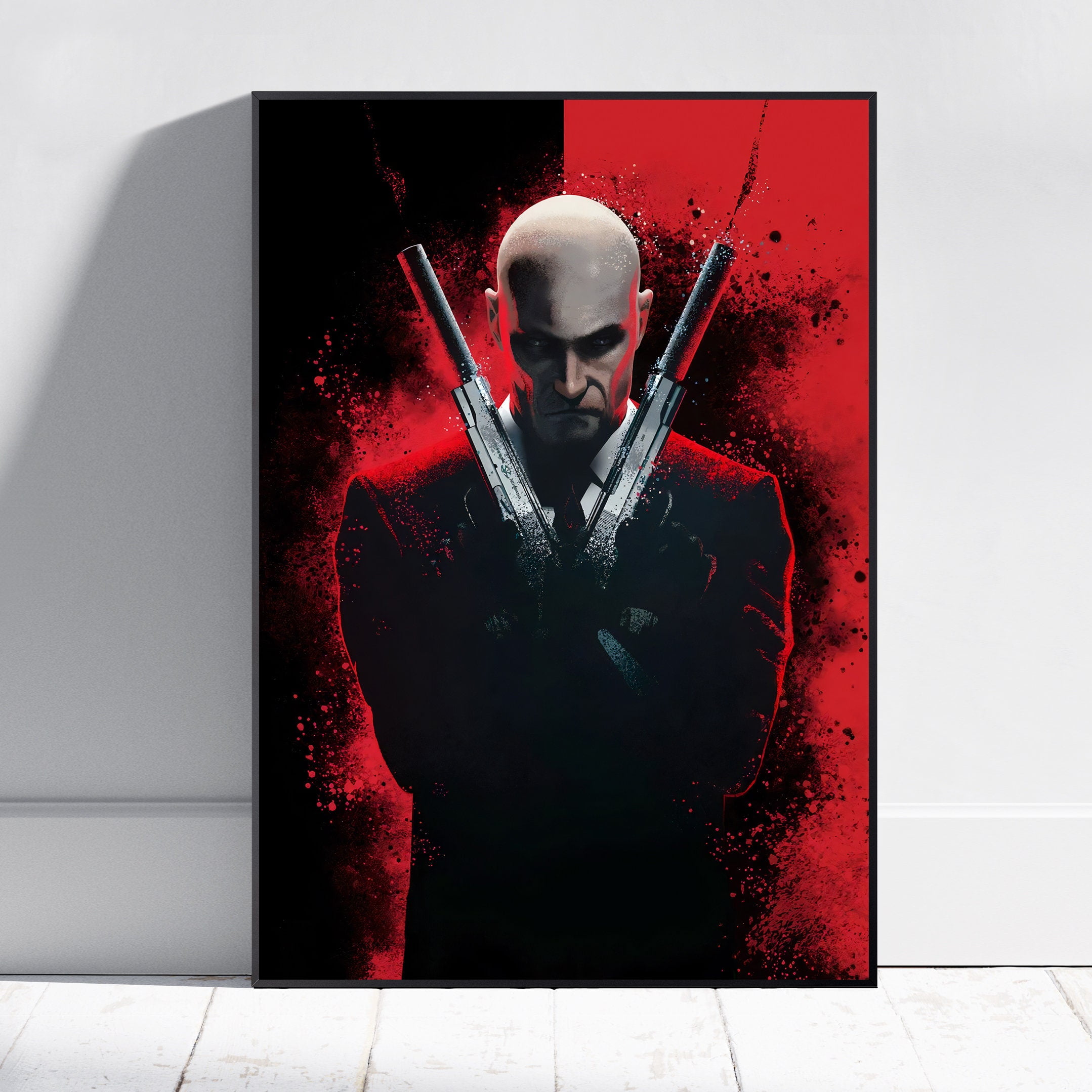 POSTER Hitman Poster, Agent 47 Wall Art, Game Poster Gift, HQ Wall ...