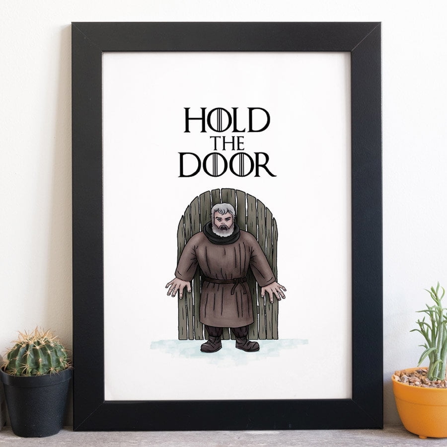 POSTER Hodor Poster, Hold The Door, Game Of Thrones Poster, Film Poster ...