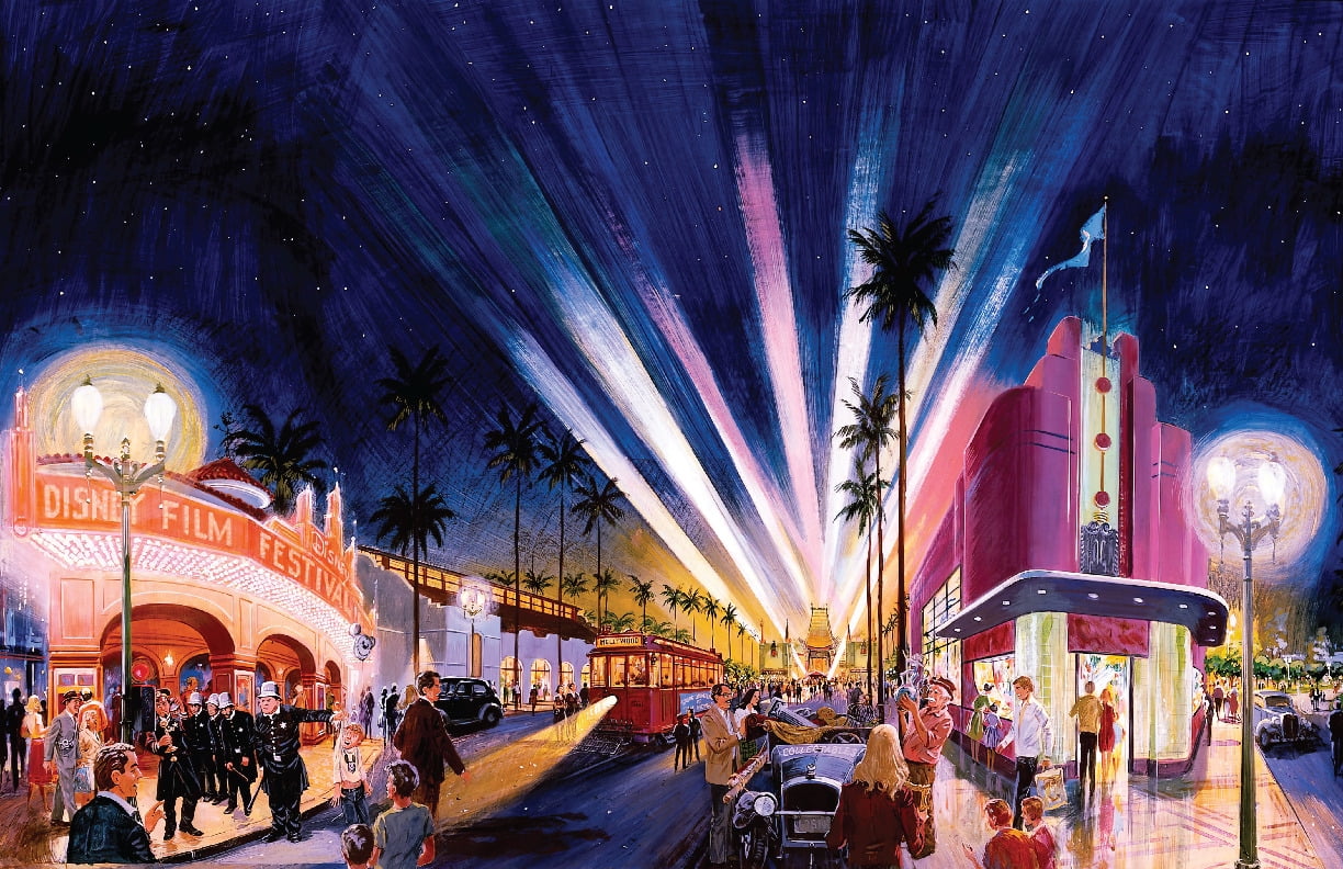POSTER Hollywood Boulevard MGM Studios Concept Art Walt Disney World ...