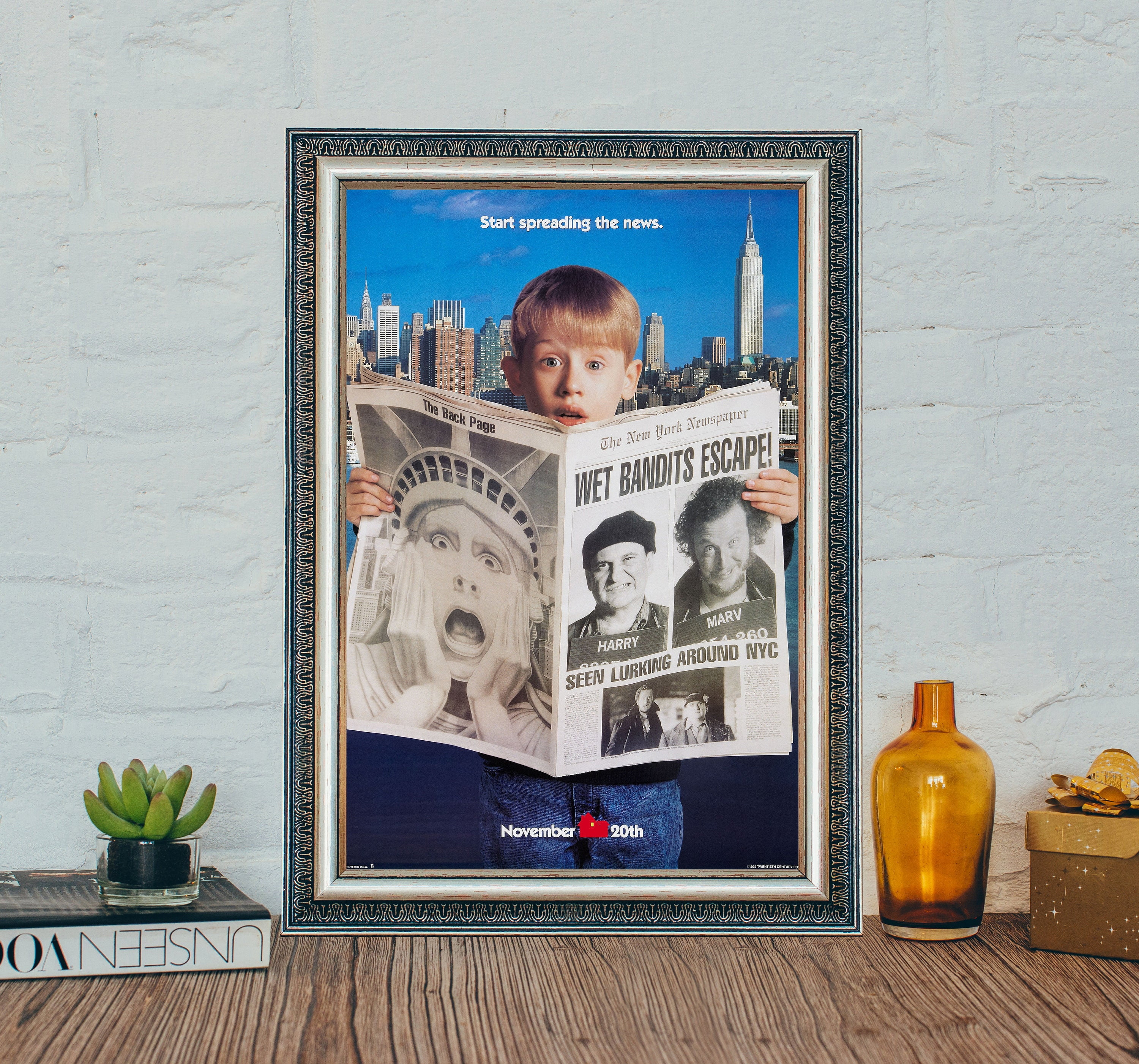 POSTER Home Alone 2 Movie Poster, Home Alone 2 Classic Vintage Movie ...