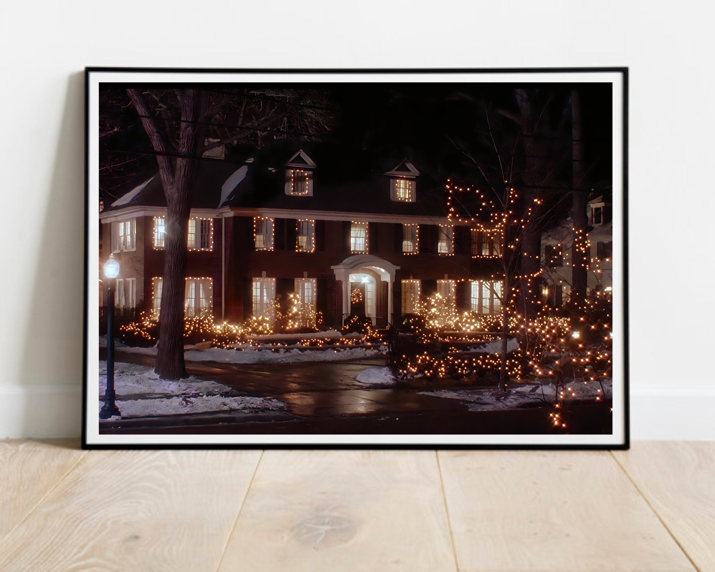 POSTER Home Alone Kevin McAllister's House 671 Lincoln Avenue Print, Christmas Wall Art, Funny ...