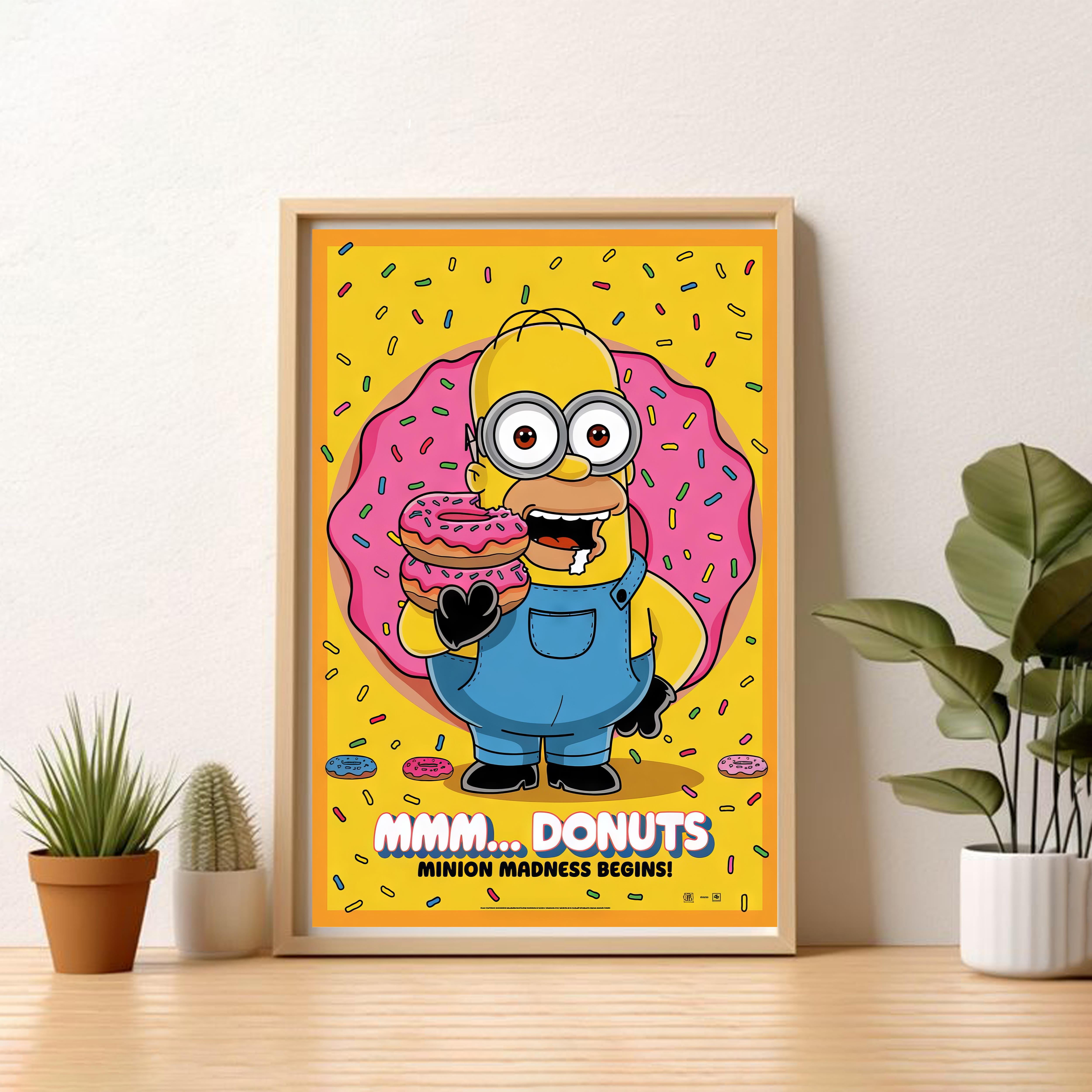 POSTER Homer-Minion Poster - Homer Simpson as a Minion, Vibrant Cartoon ...