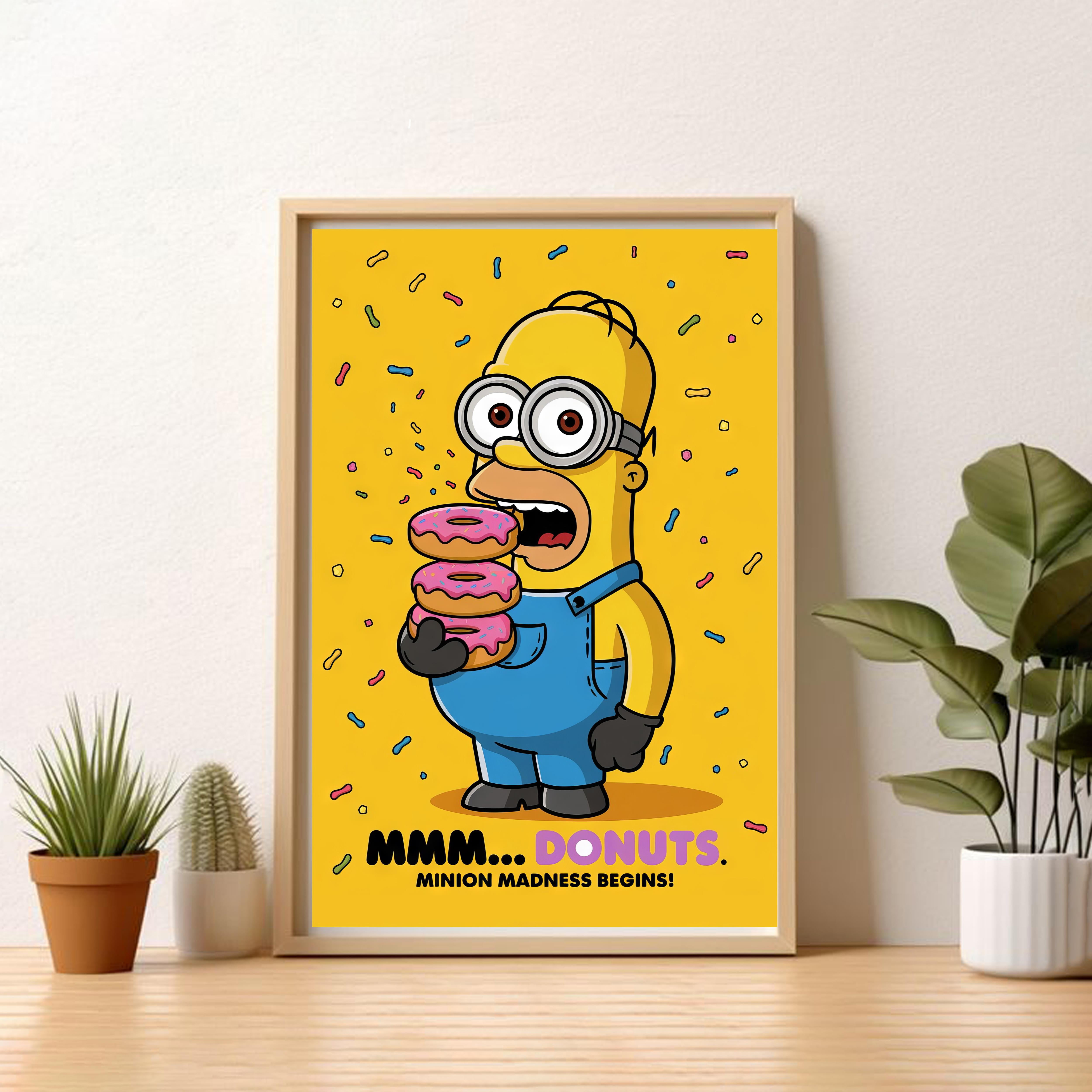 POSTER Homer-Minion Poster - Homer Simpson as a Minion, Vibrant Cartoon ...