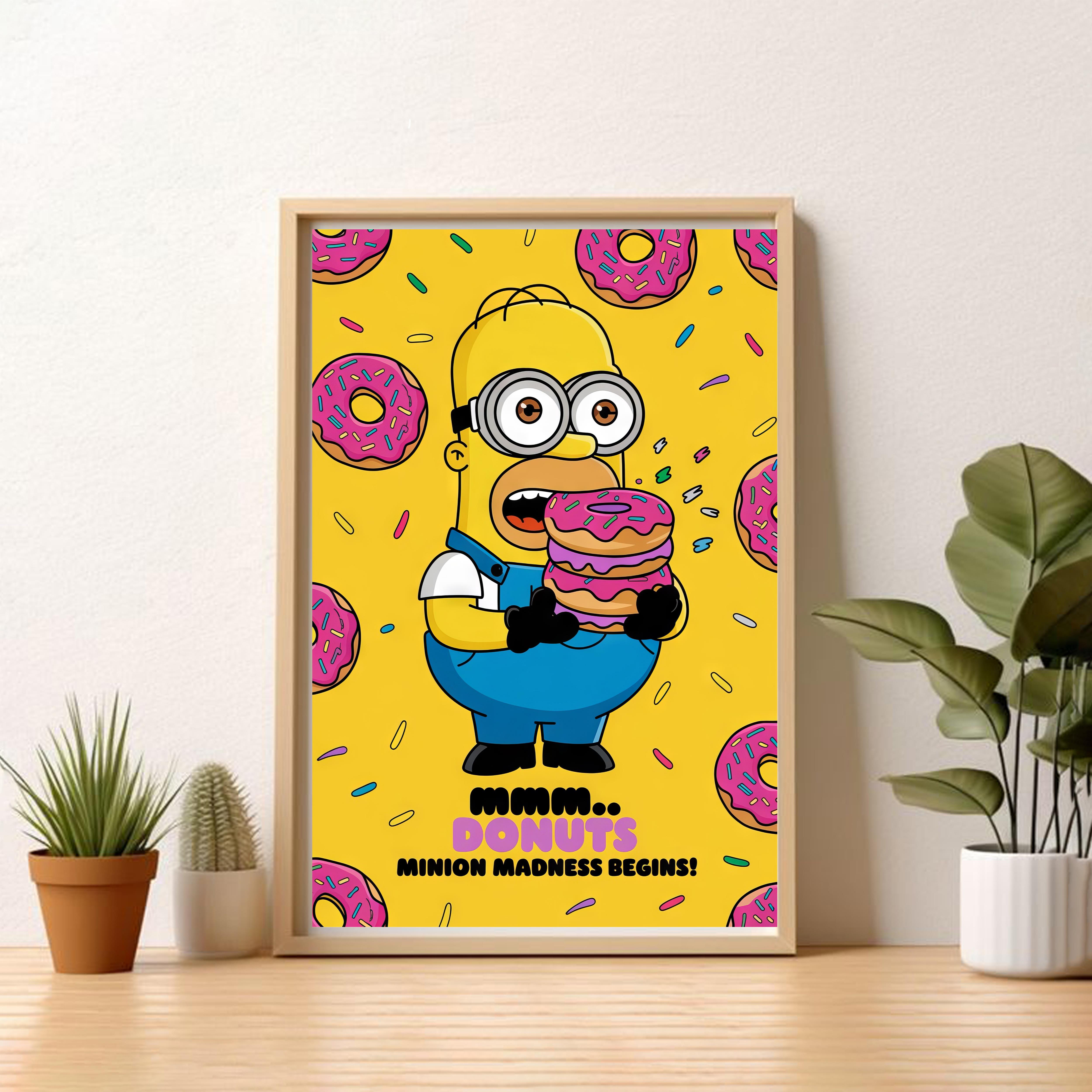 POSTER Homer-Minion Poster - Homer Simpson as a Minion, Vibrant Cartoon ...