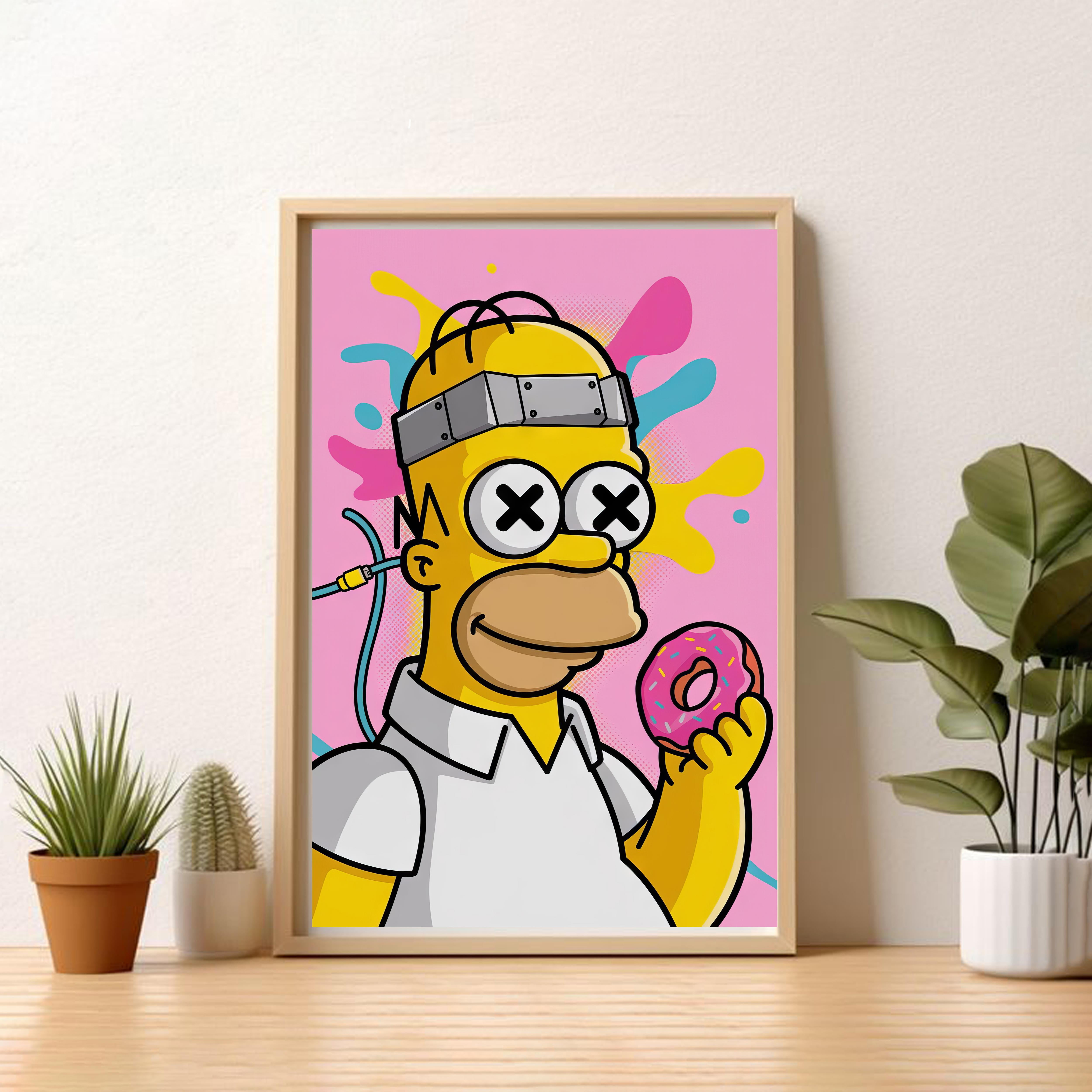 POSTER Homer Simpson Cereal Fire, The Simpsons - Chaotic Chef Kitchen ...