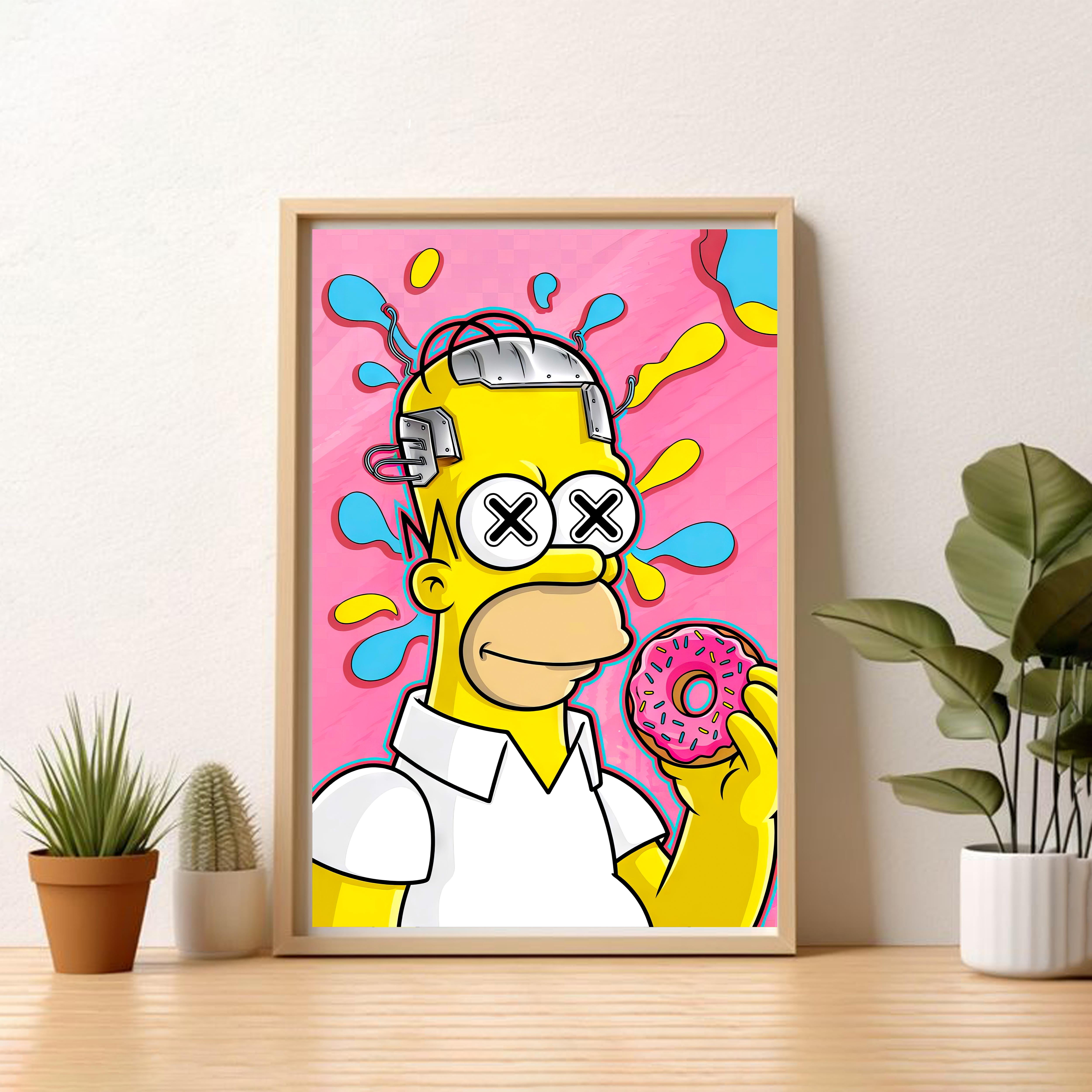 POSTER Homer Simpson Cereal Fire, The Simpsons-UNFRAMED - Walmart.com