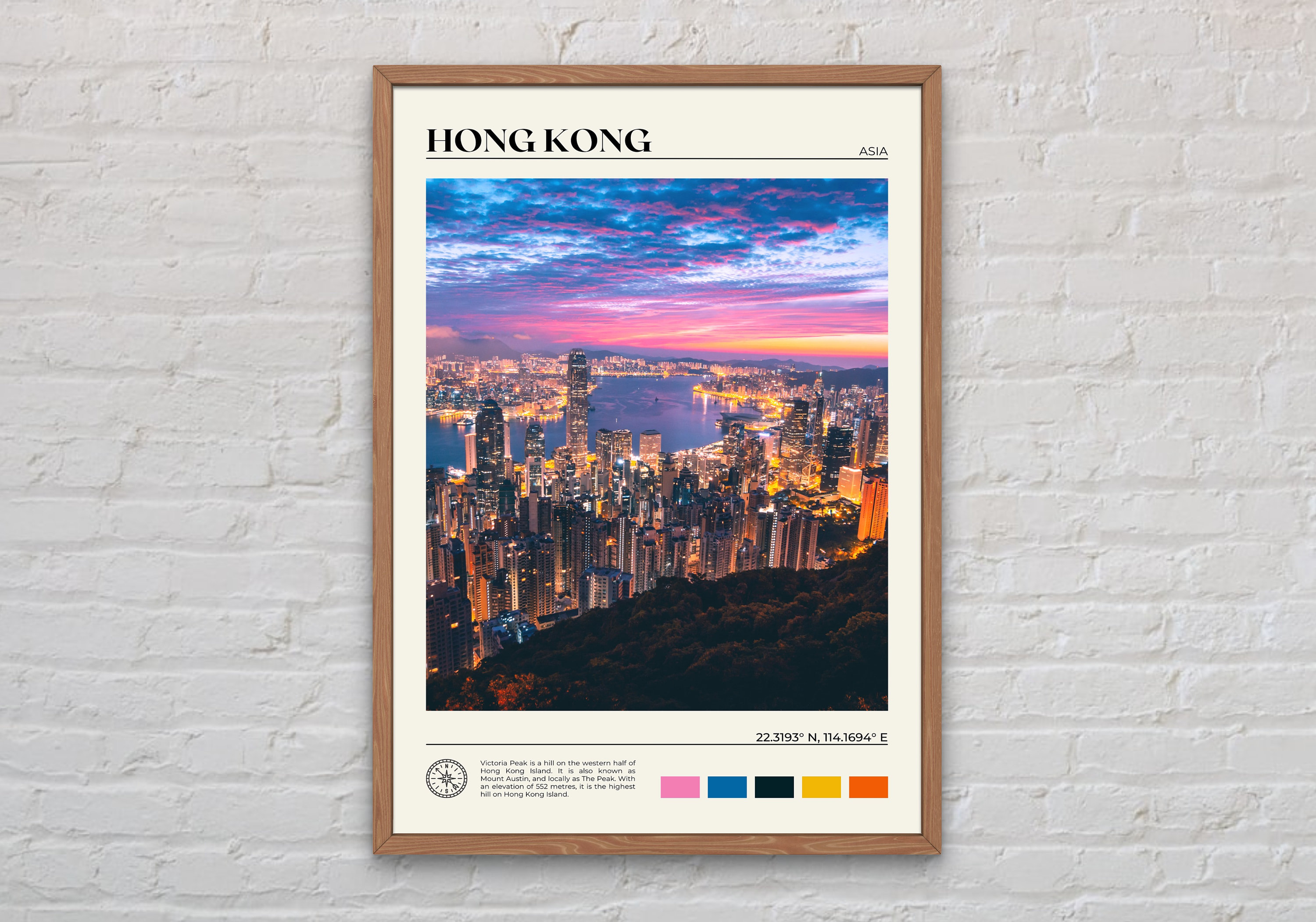 POSTER Hong Kong Print, Hong Kong Wall Art, Hong Kong Poster, Hong Kong ...