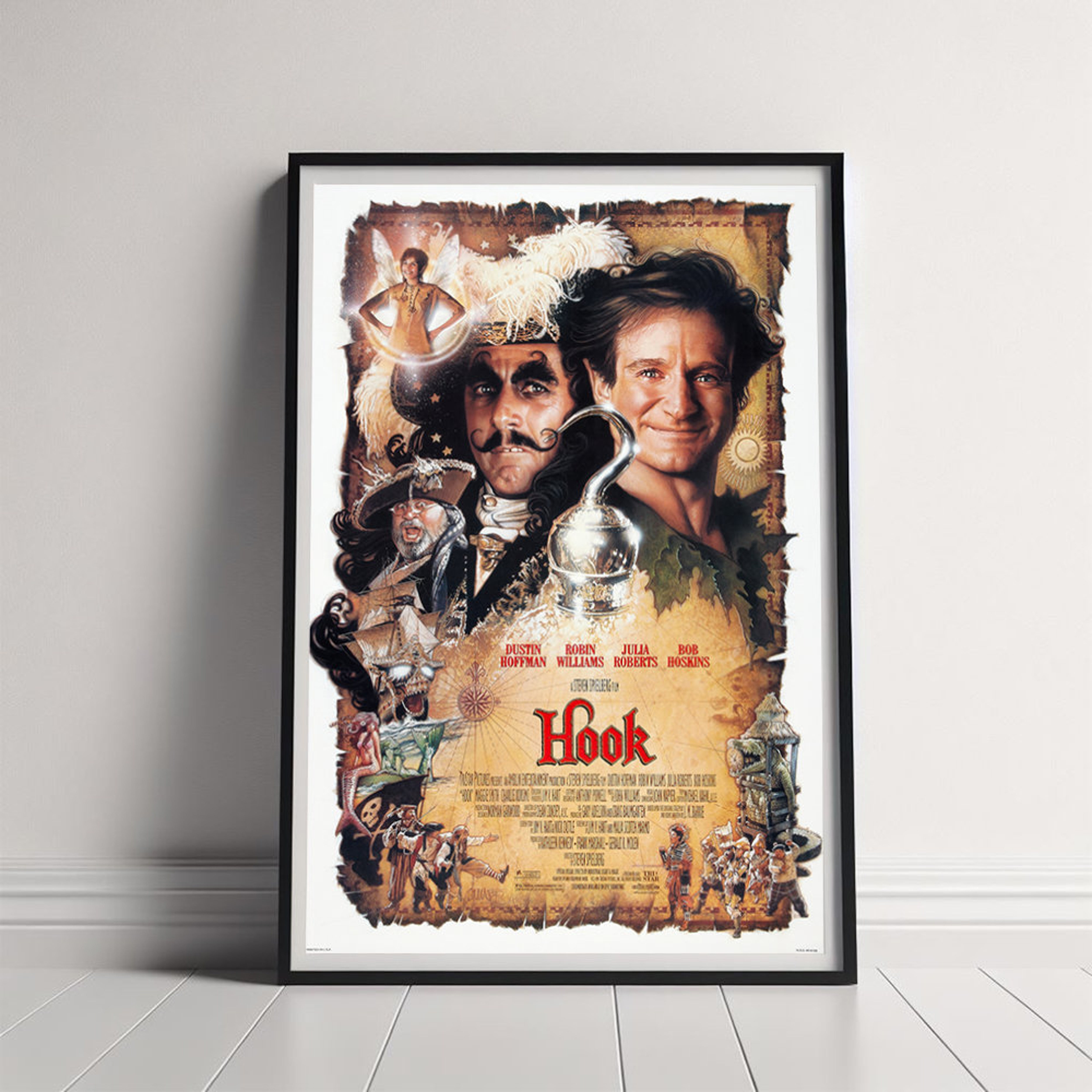 POSTER Hook Movie Poster, Poster Printing, Classic Movie Wall Art for ...