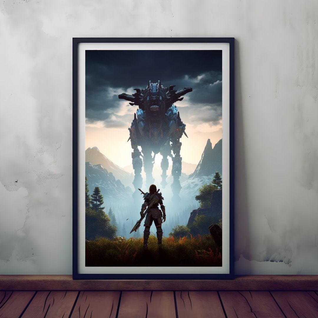 POSTER Horizon Zero Dawn poster, HZD illustration, Game wall decor, Fan ...