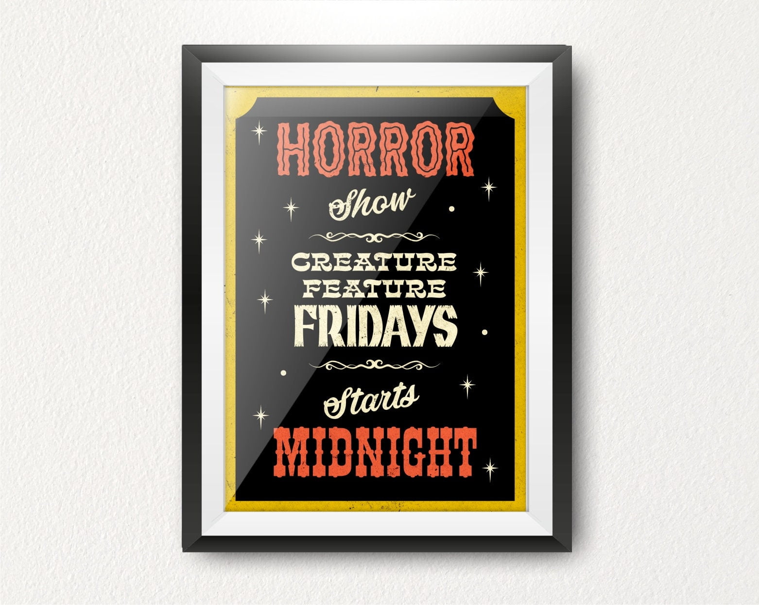 Poster Horror Show, Creature Feature Limited Edition Print - Classic ...