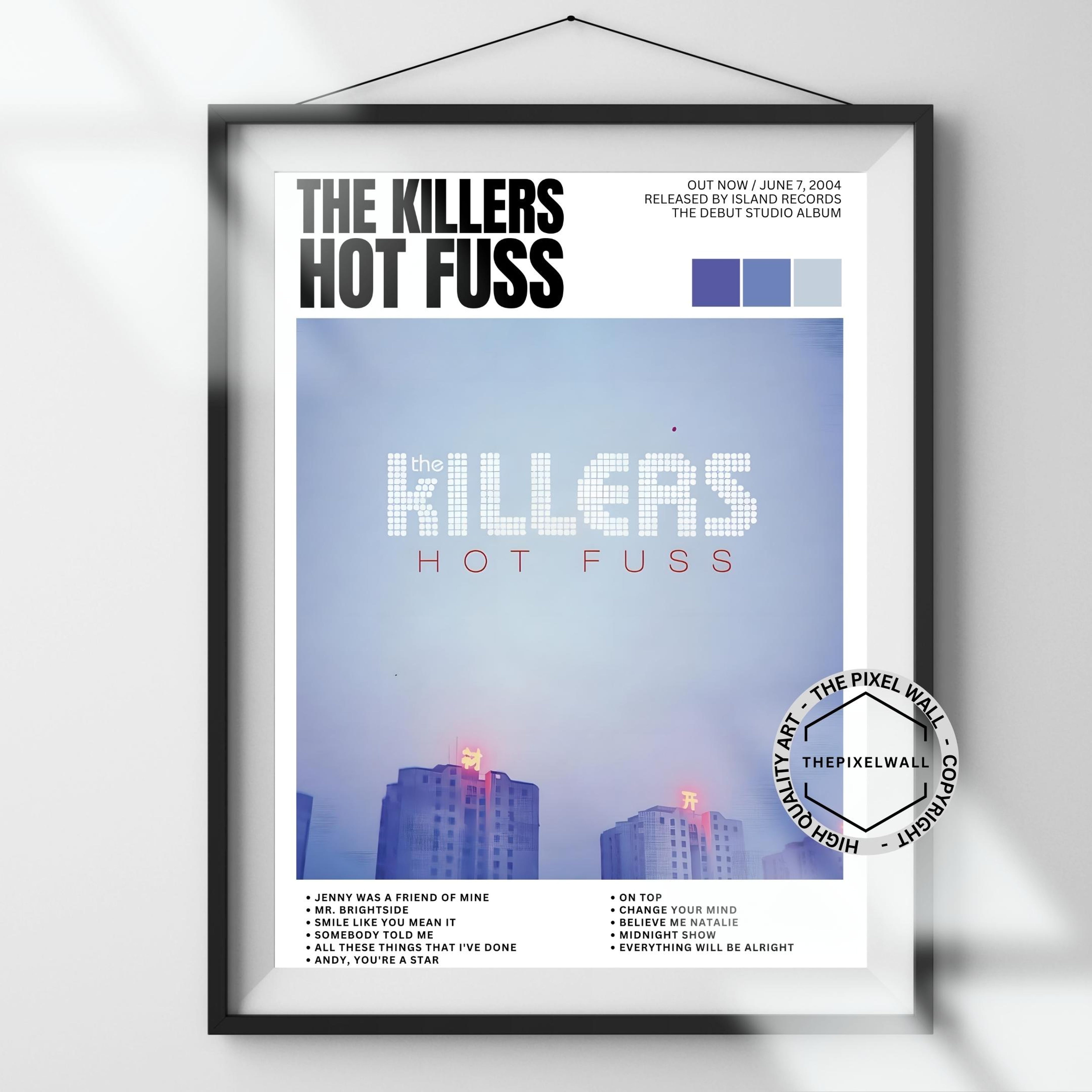 POSTER Hot Fuss The Killers Poster, Newspaper Lyrics Poster, Album ...