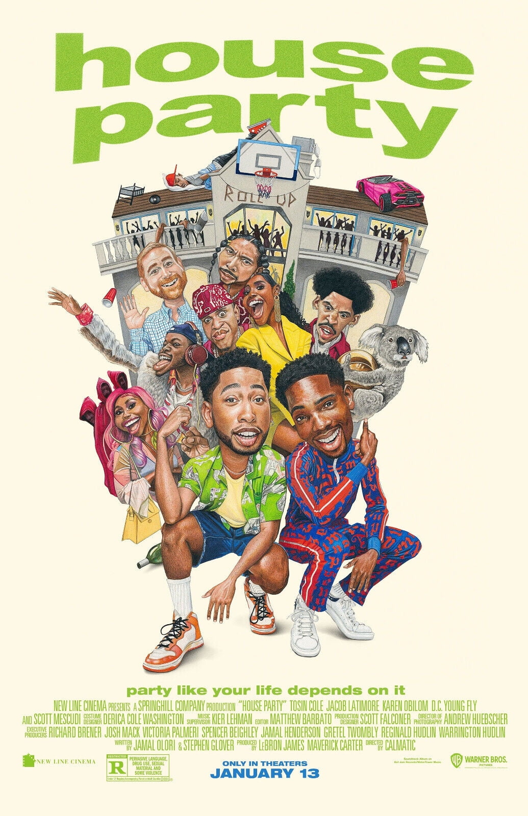 POSTER House Party Film By Calmatic 2023 Cast Movie Poster-12x18 ...