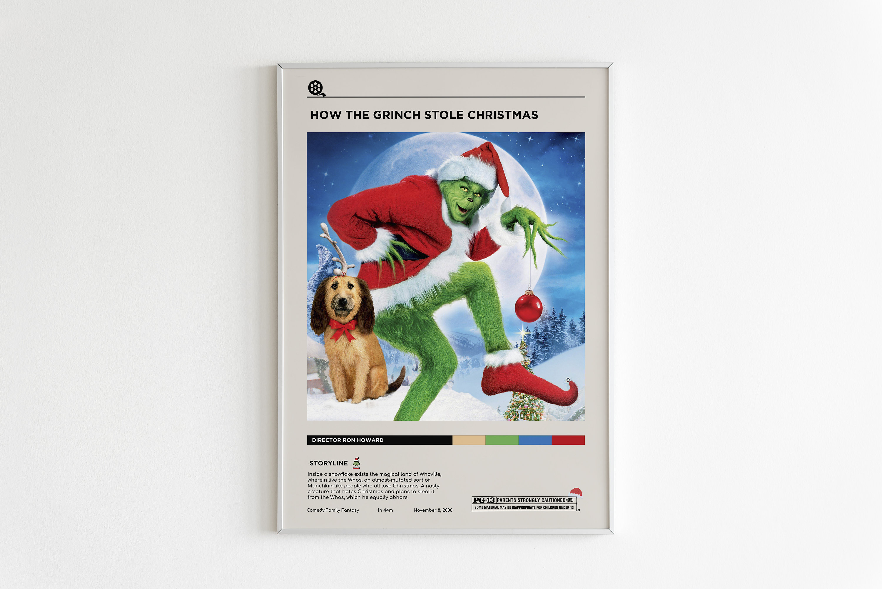 POSTER How The Grinch Stole Christmas Movie Poster / Minimalist Movie ...
