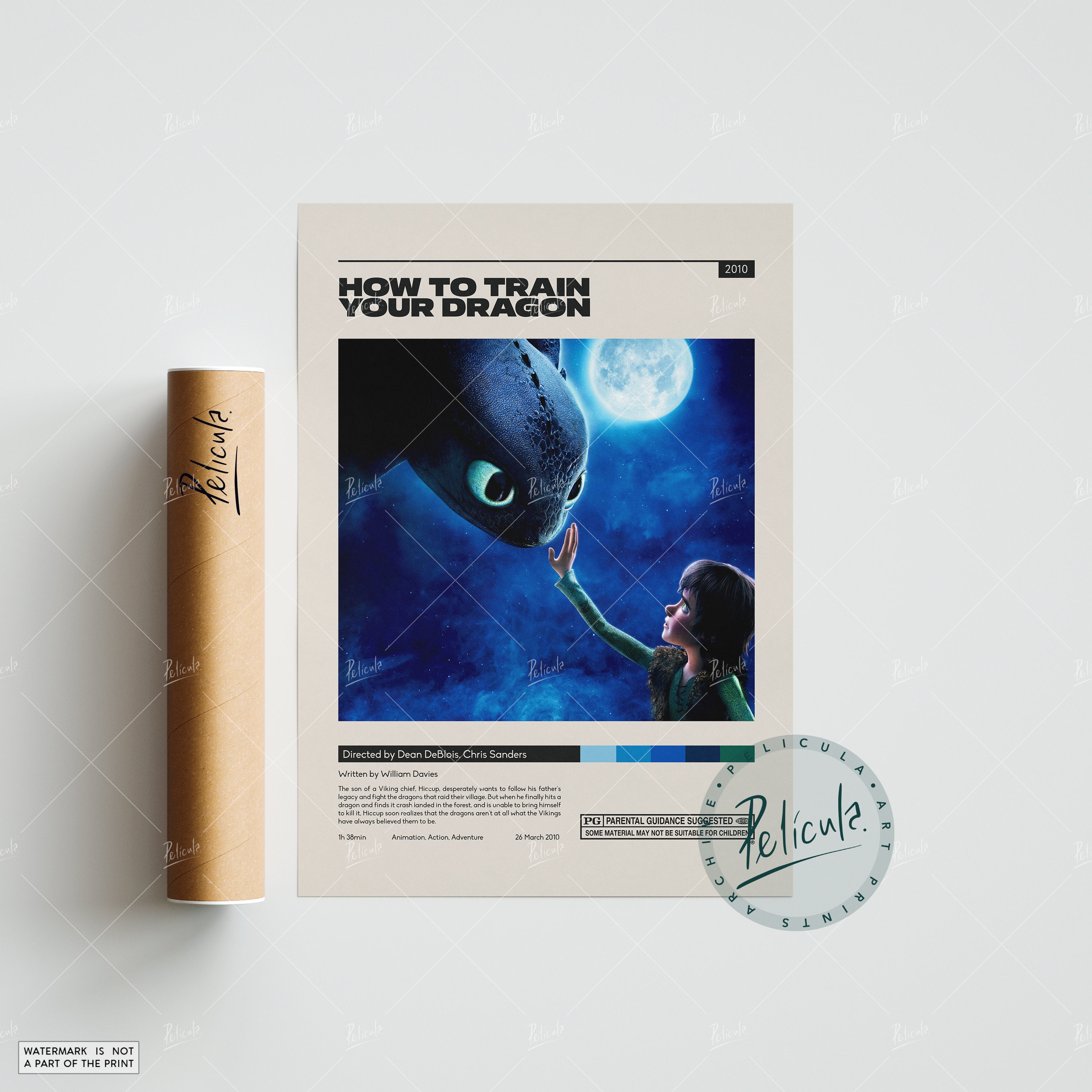 POSTER How to Train Your Dragon | Dean DeBlois | Minimalist Movie ...