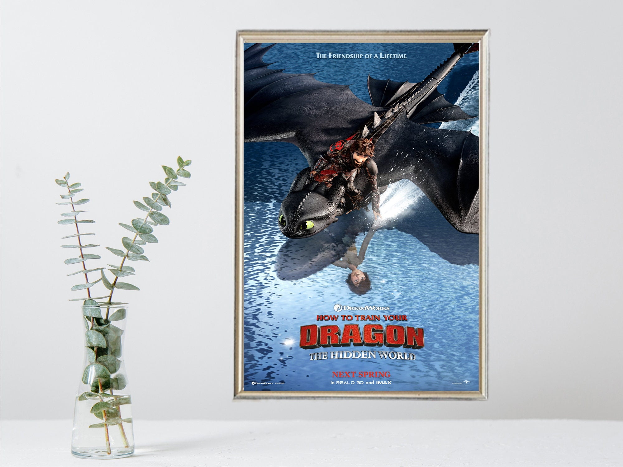 POSTER How to Train Your Dragon The Hidden World Movie Poster- Vintage ...