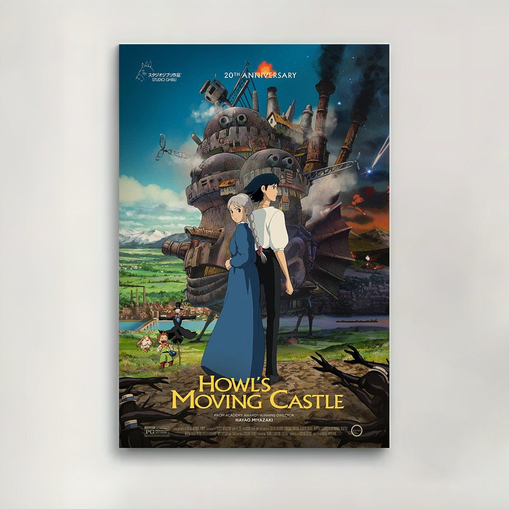 POSTER Howl's Moving Castle 20th Anniversary Movie Poster,Room Decor ...