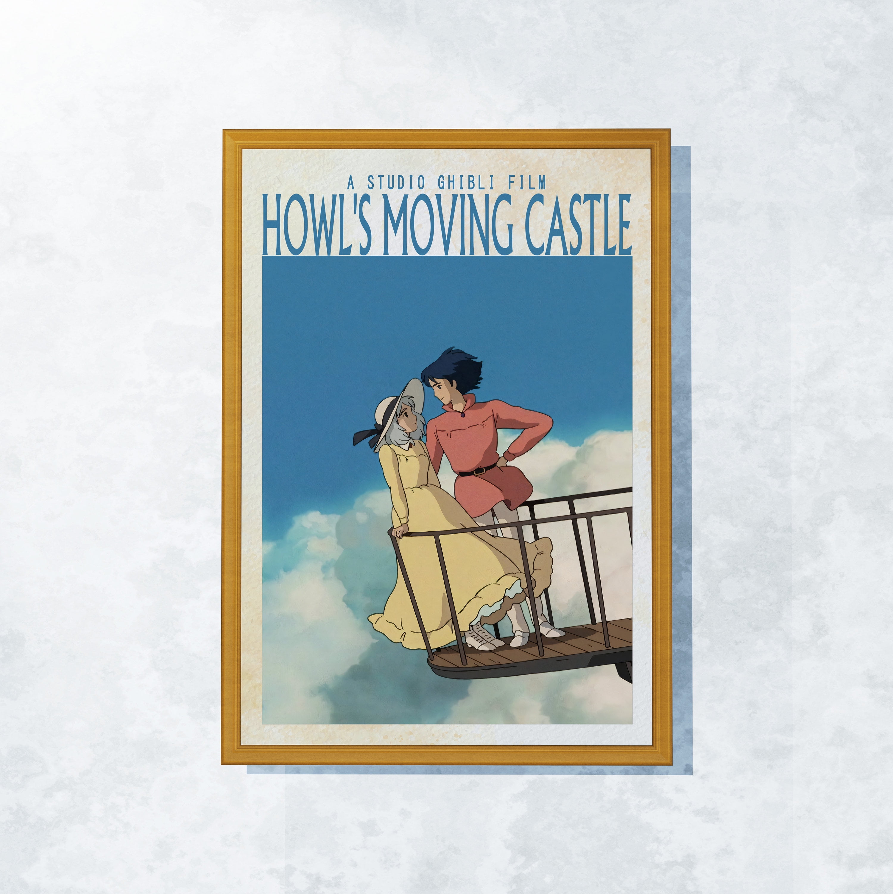 POSTER Howl's Moving Castle Poster, Studio Ghibli Print, Studio Ghibli ...