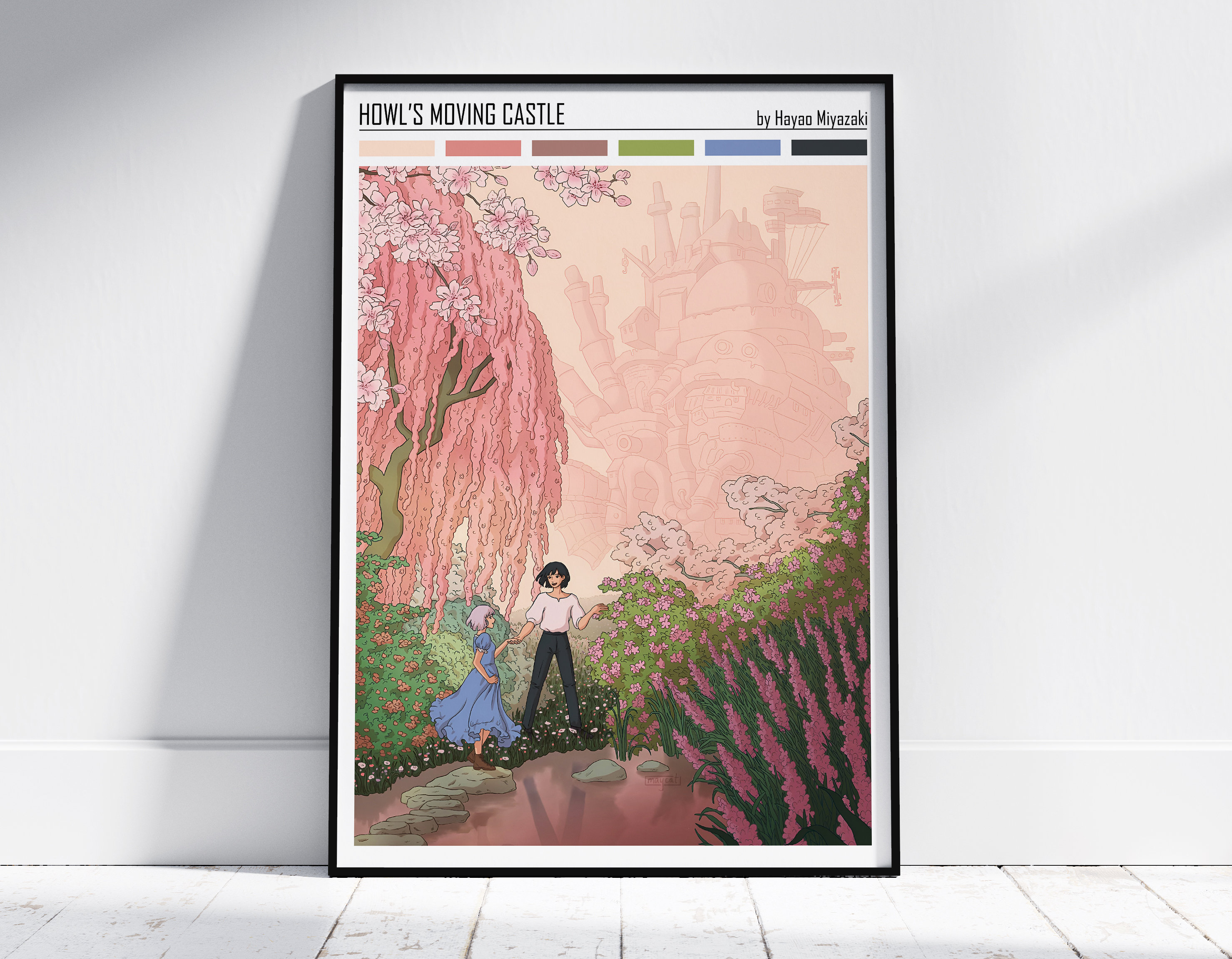 POSTER Howl's Moving Castle Poster, Studio Ghibli Print, Studio Ghibli ...