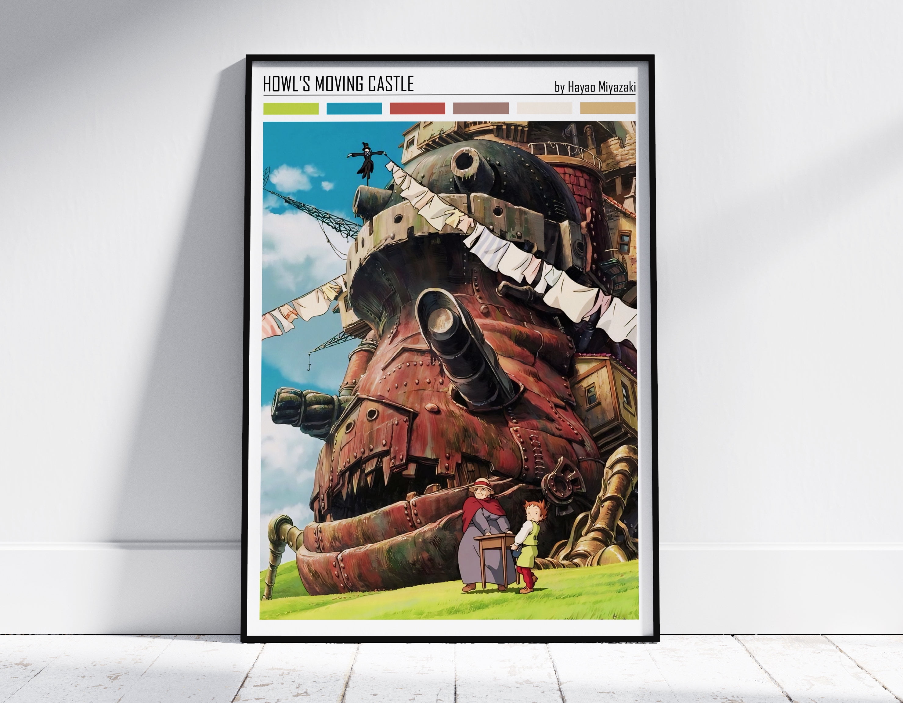 POSTER Howl's Moving Castle Poster, Studio Ghibli Wall Art, Studio ...