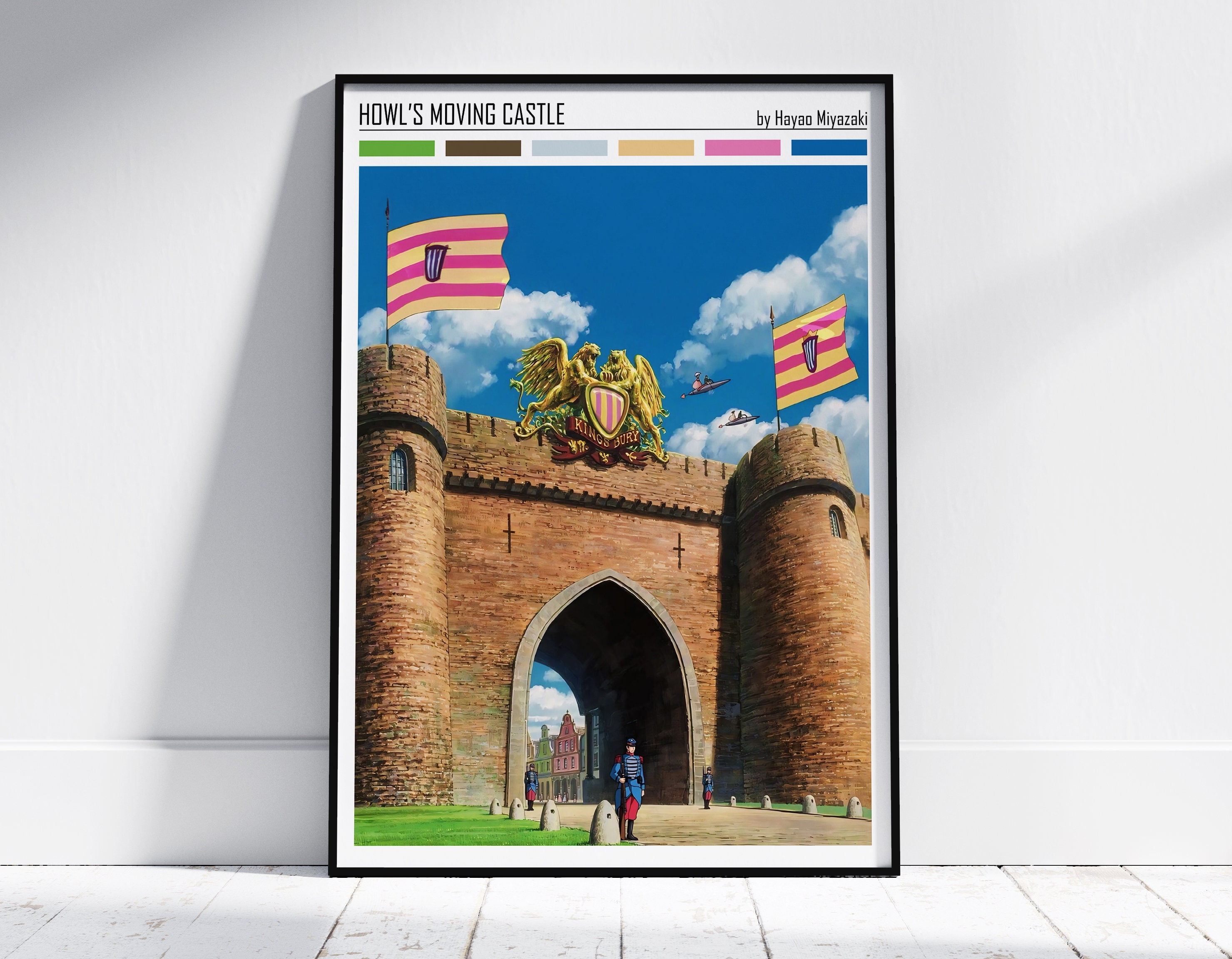 POSTER Howl's Moving Castle Poster, Studio Ghibli Wall Art, Studio ...