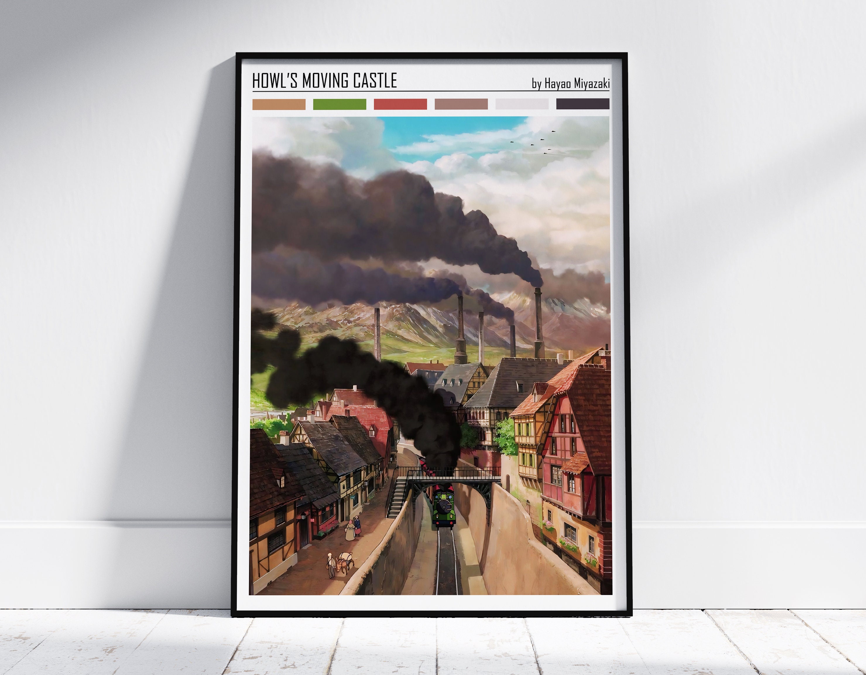 POSTER Howl s Moving Castle Poster Studio Ghibli Wall Art Studio POSTER Howl s Moving Castle Poster Studio Ghibli Wall Art Studio