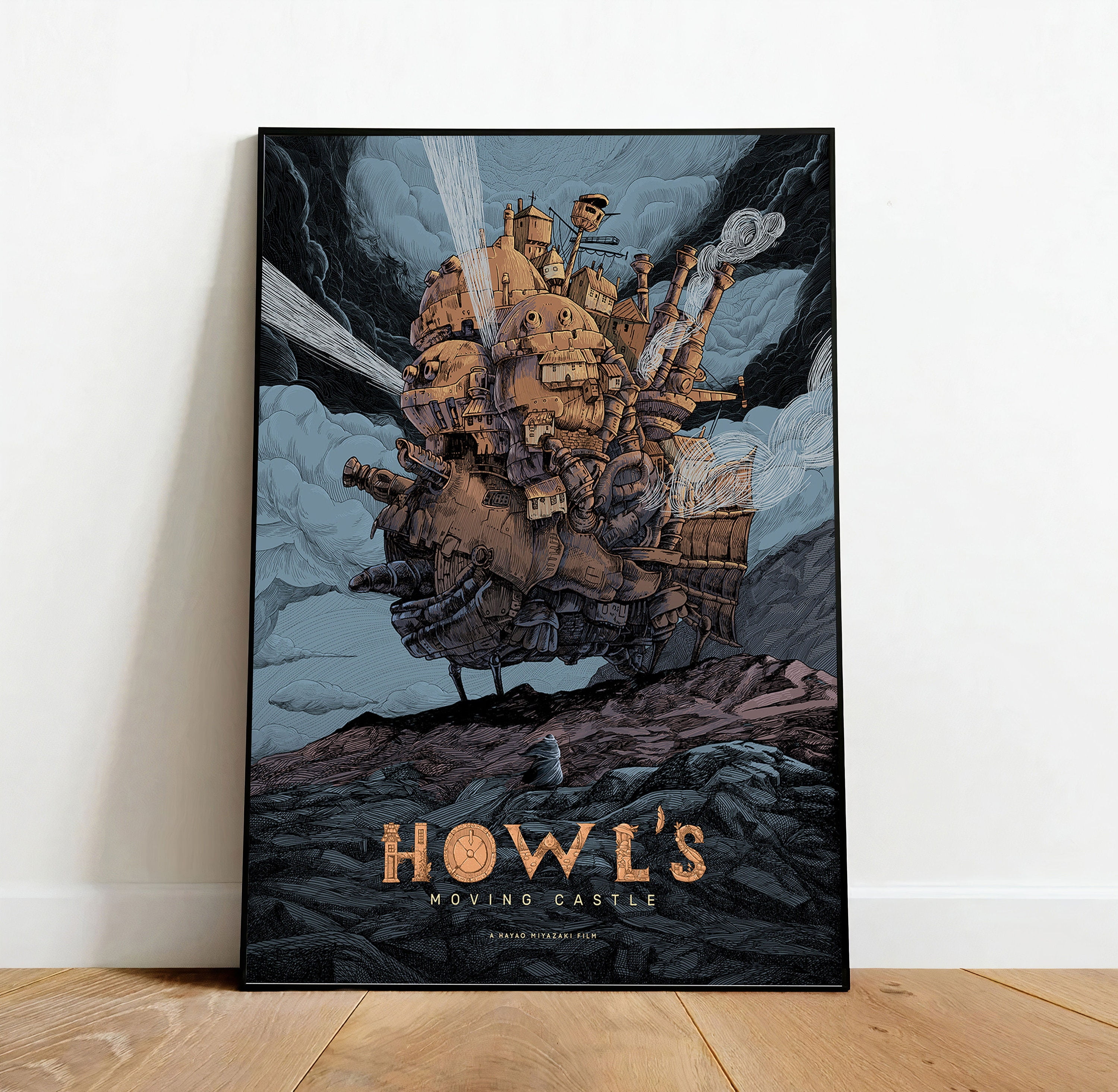POSTER Howl's Moving Castle Poster, Wall Art, Rolled Print, Wall Print ...
