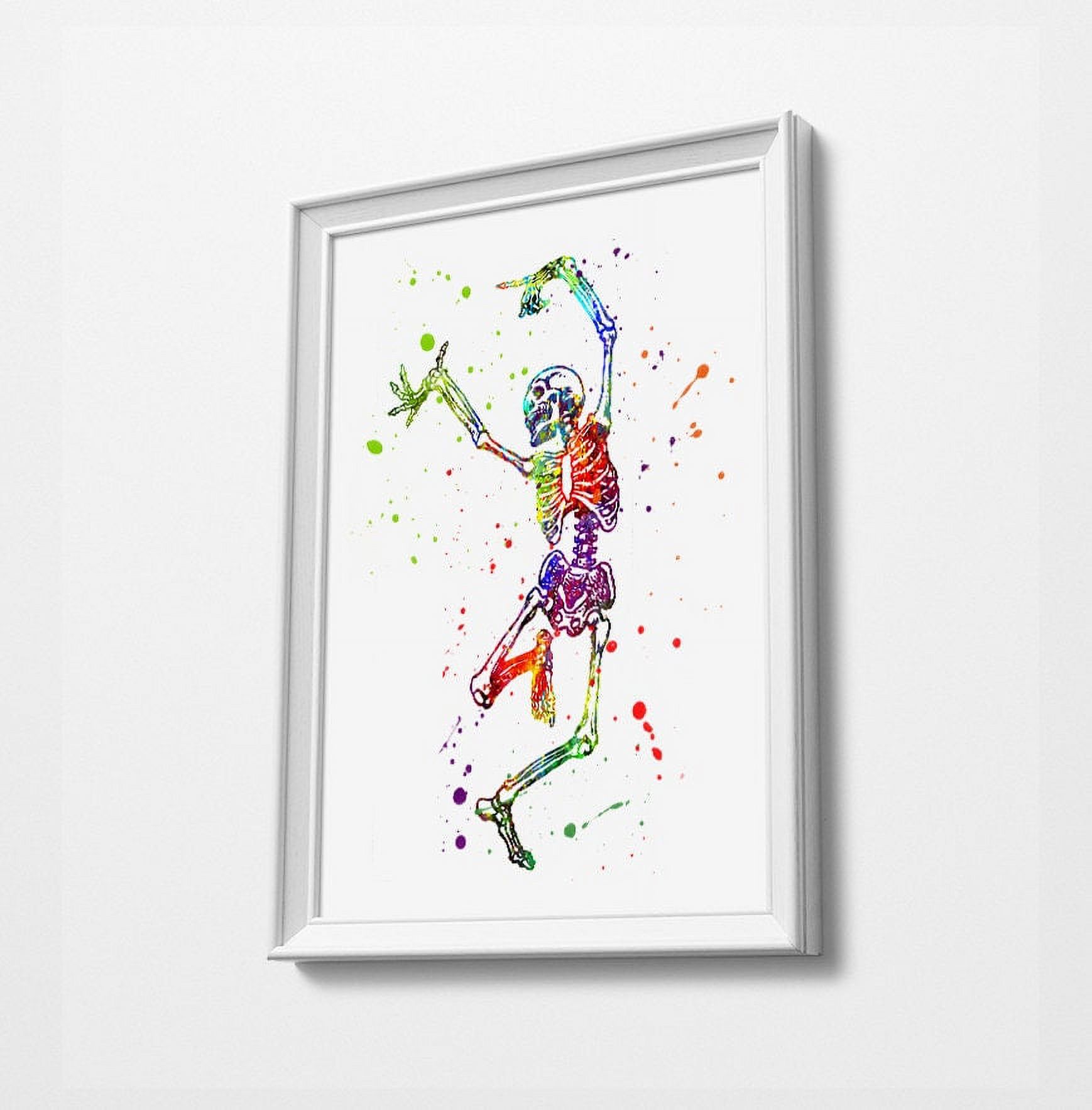 POSTER Human Skeleton Anatomy Watercolor Print Medical Art Science Art ...