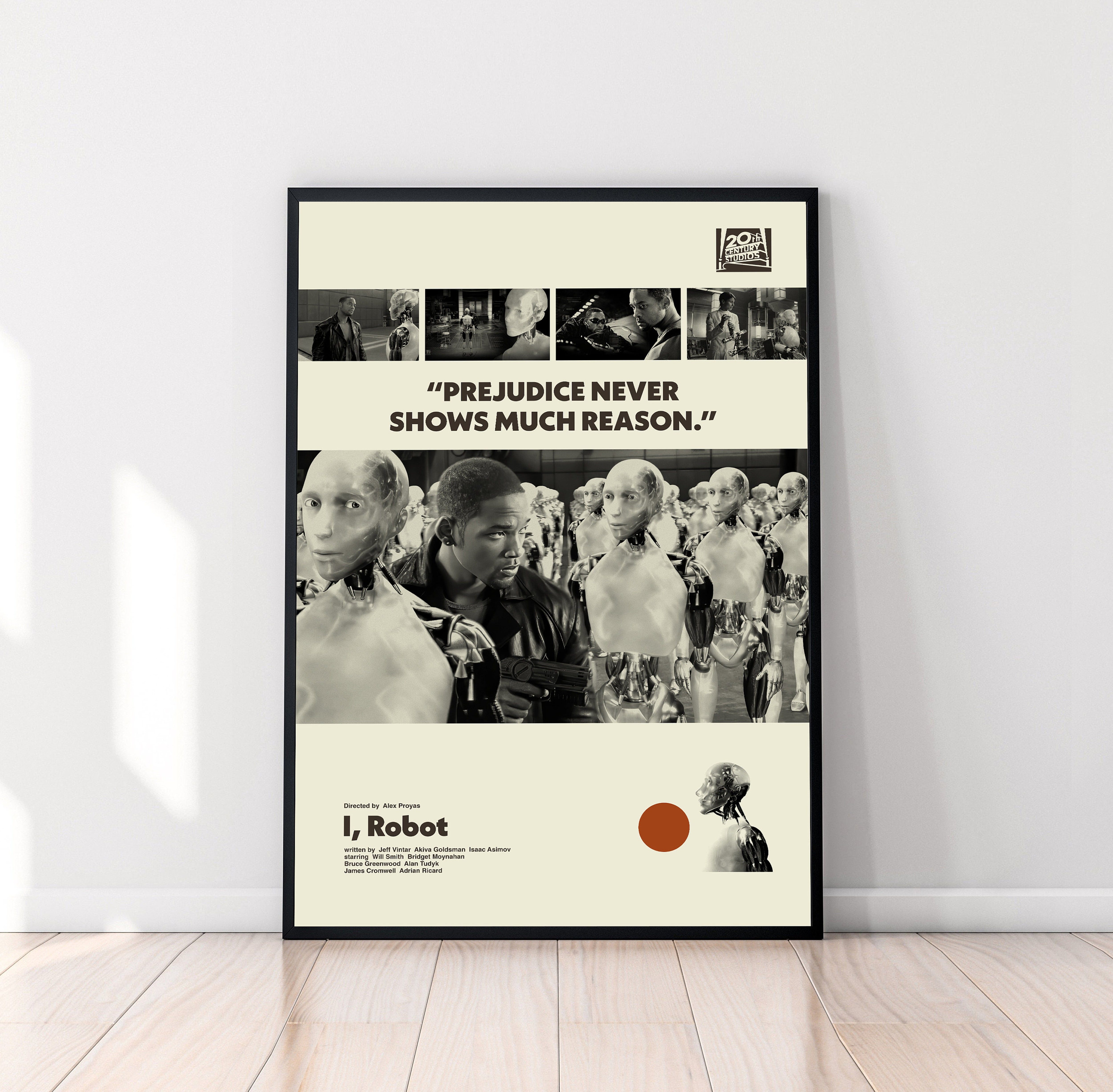 POSTER I, Robot Poster, I, Robot Movie , Alex Proyas, Retro Poster ...