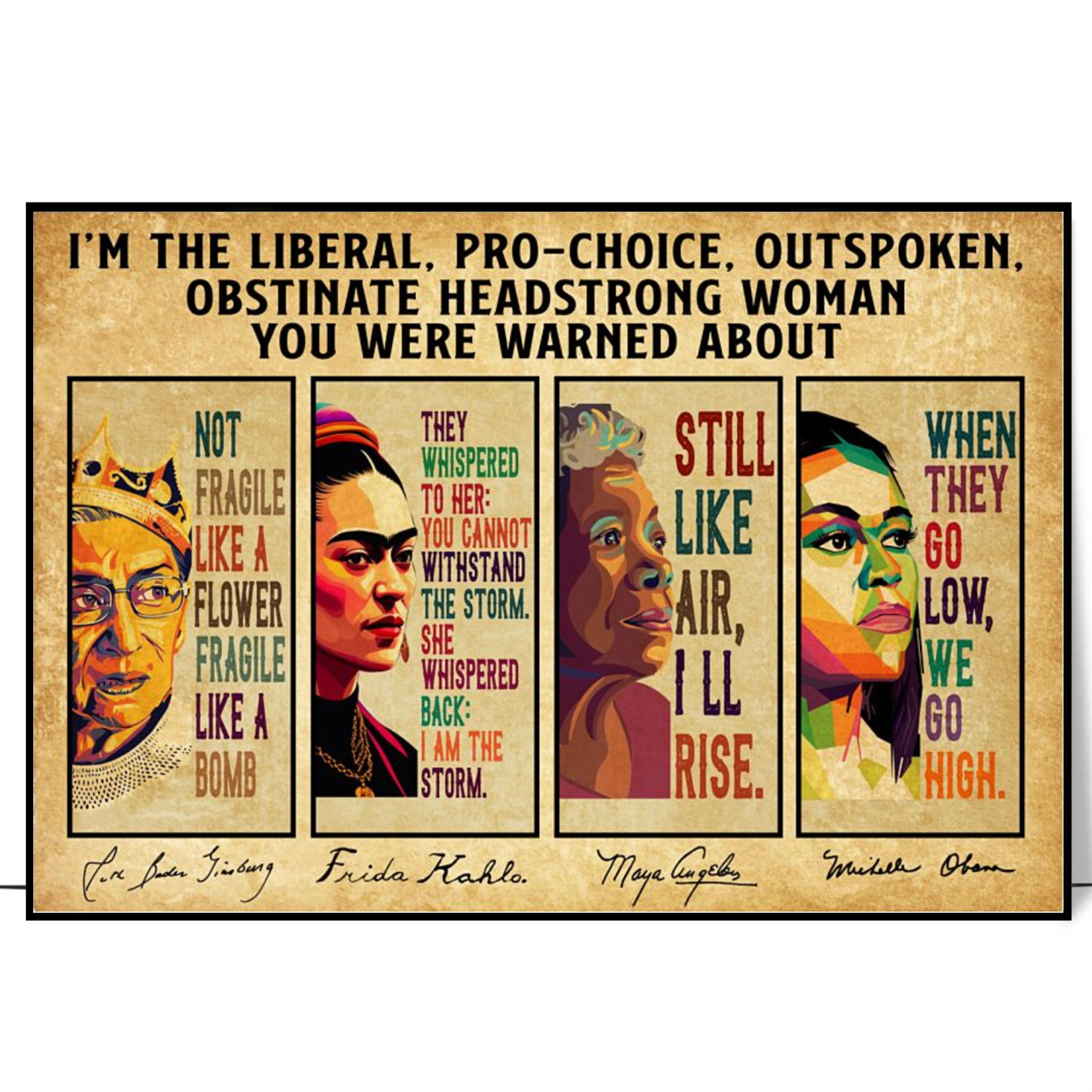 POSTER I'm The Liberal - Feminist Gift Poster, Black Women in History ...