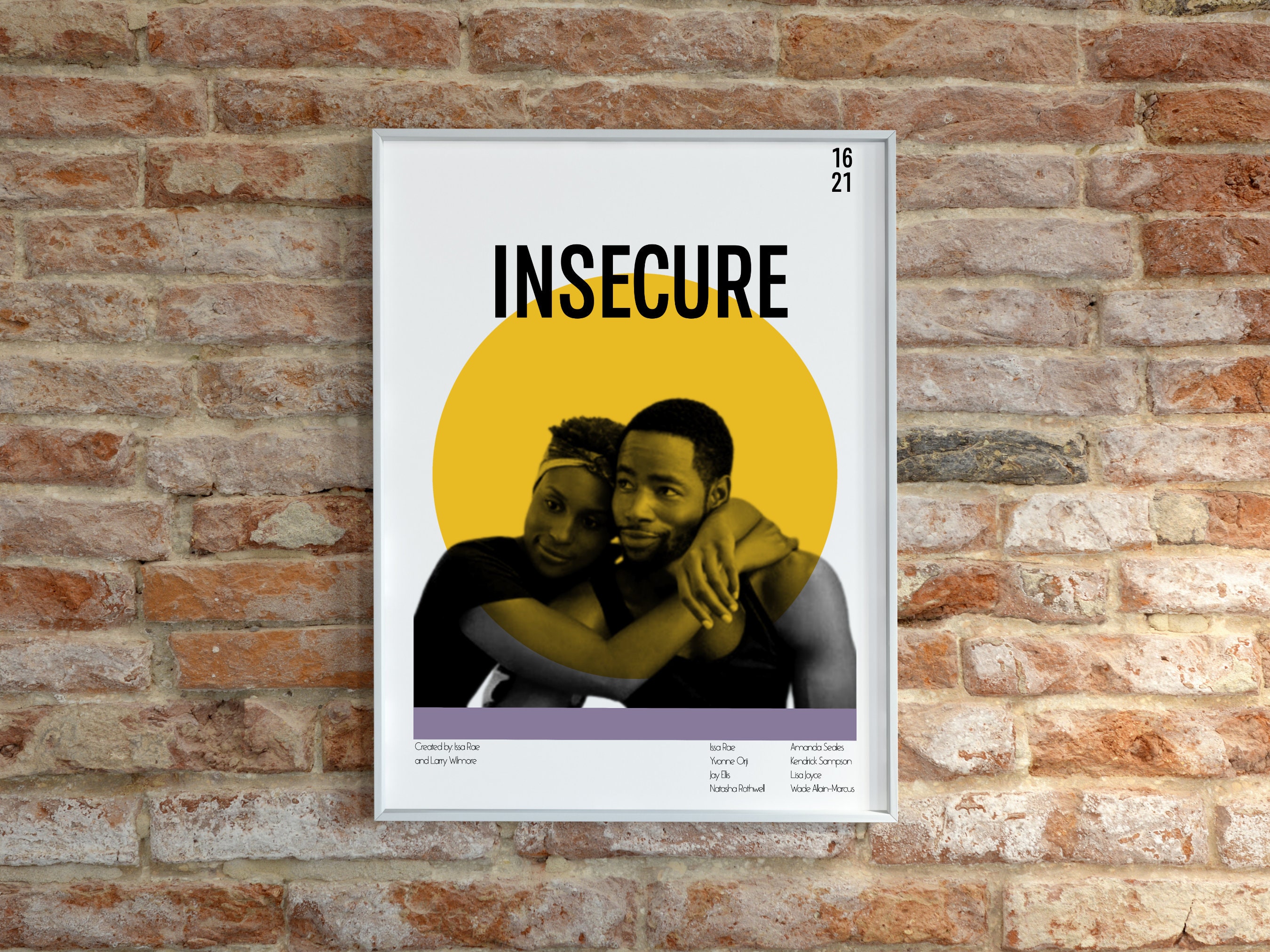 POSTER INSECURE-Minimalist Art Print-Vintage Inspired Poster-Modern ...