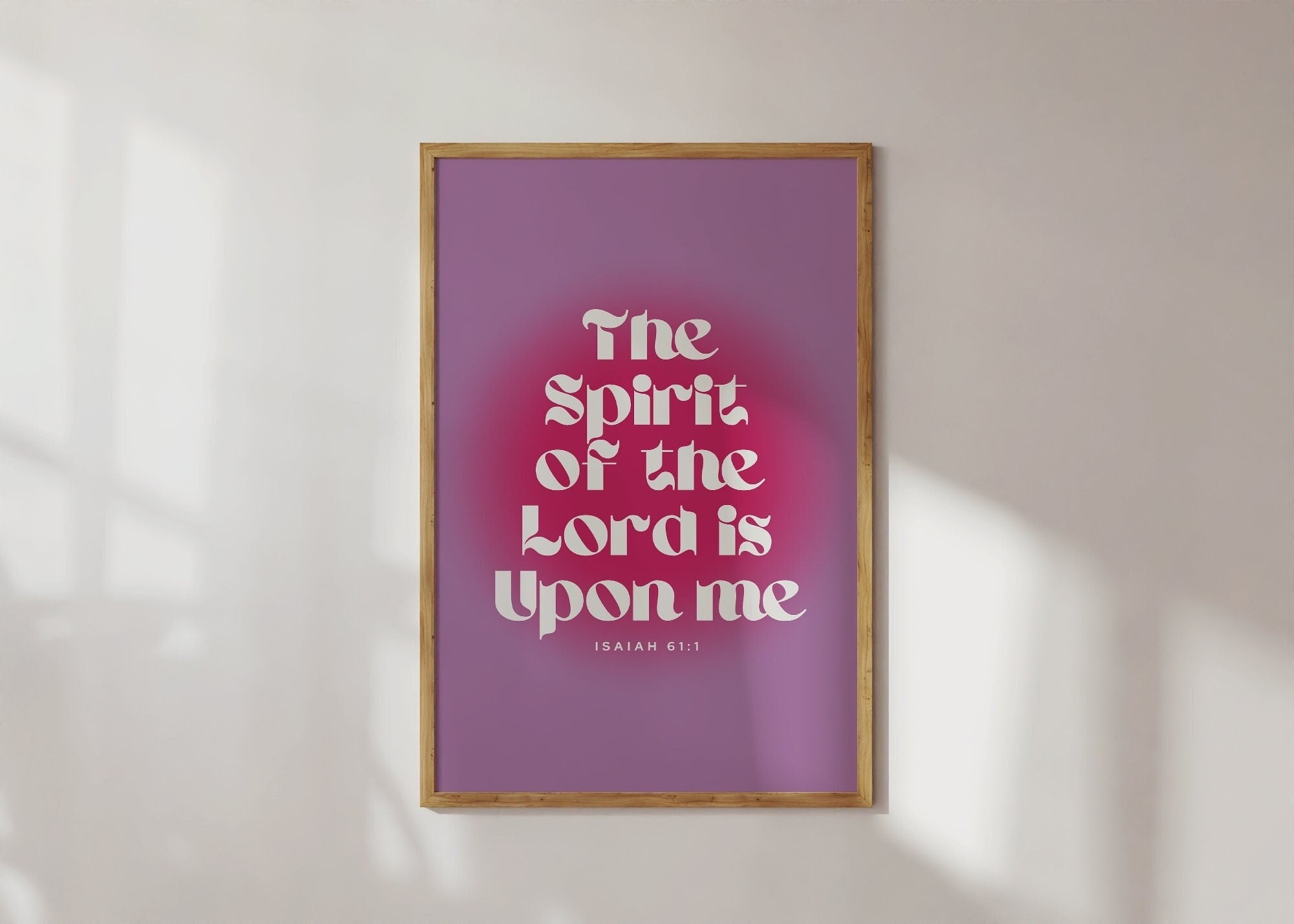 POSTER ISAIAH 61 | Print | Jesus Aura Poster | Bible Verse Wall Art ...