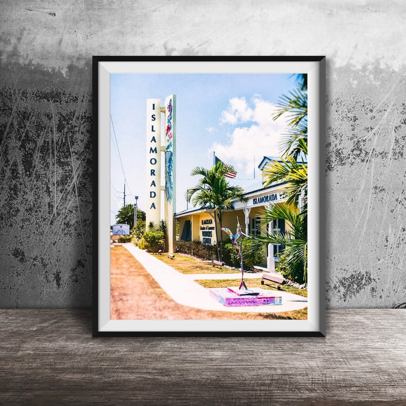 POSTER ISLAMORADA, Florida Keys Photography Print - Wall Art Photo ...