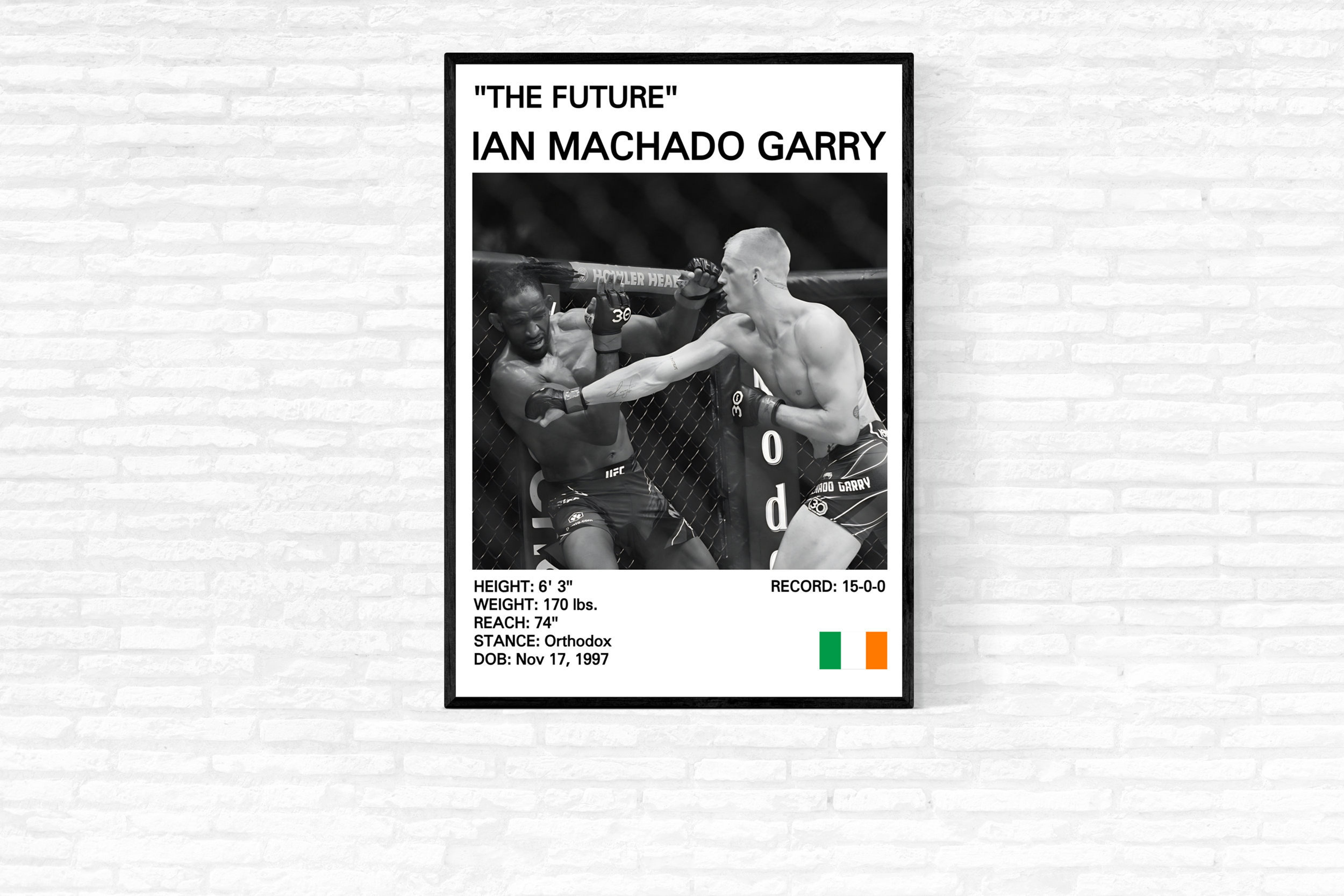 POSTER Ian Garry Poster, Ian Machado Garry Print, The Future, MMA ...