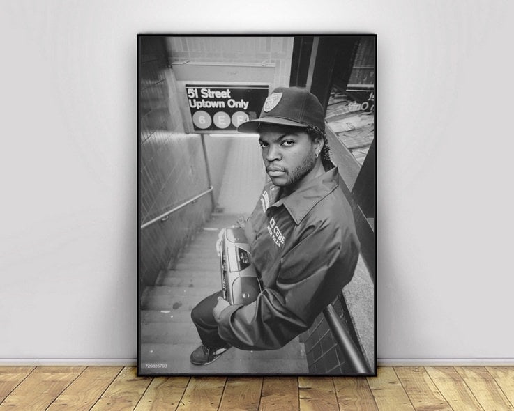 POSTER Ice Cube 90S, Ice Cube Music Singer Poster Wall Art Decor Home ...