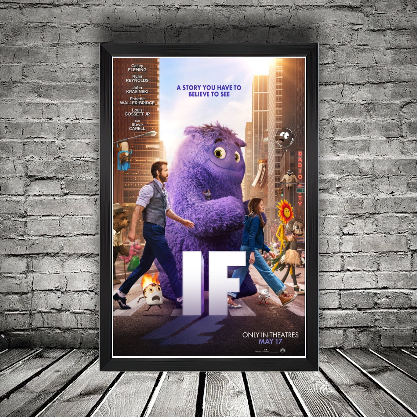 POSTER If (2024) Movie Posters | Imaginary Friends | Ryan Reynolds ...
