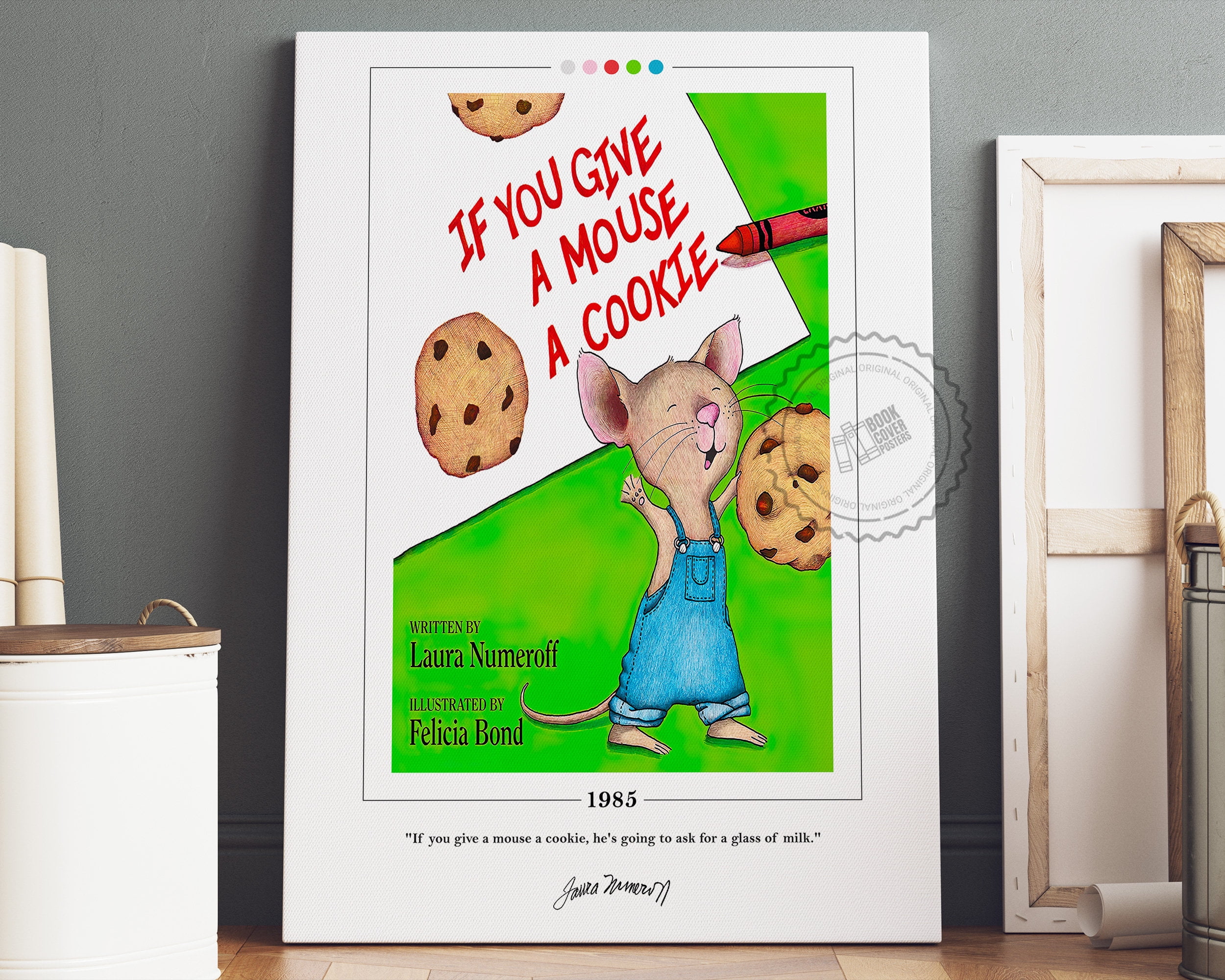 POSTER If You Give a Mouse a Cookie Book Cover Poster | Laura Numeroff ...