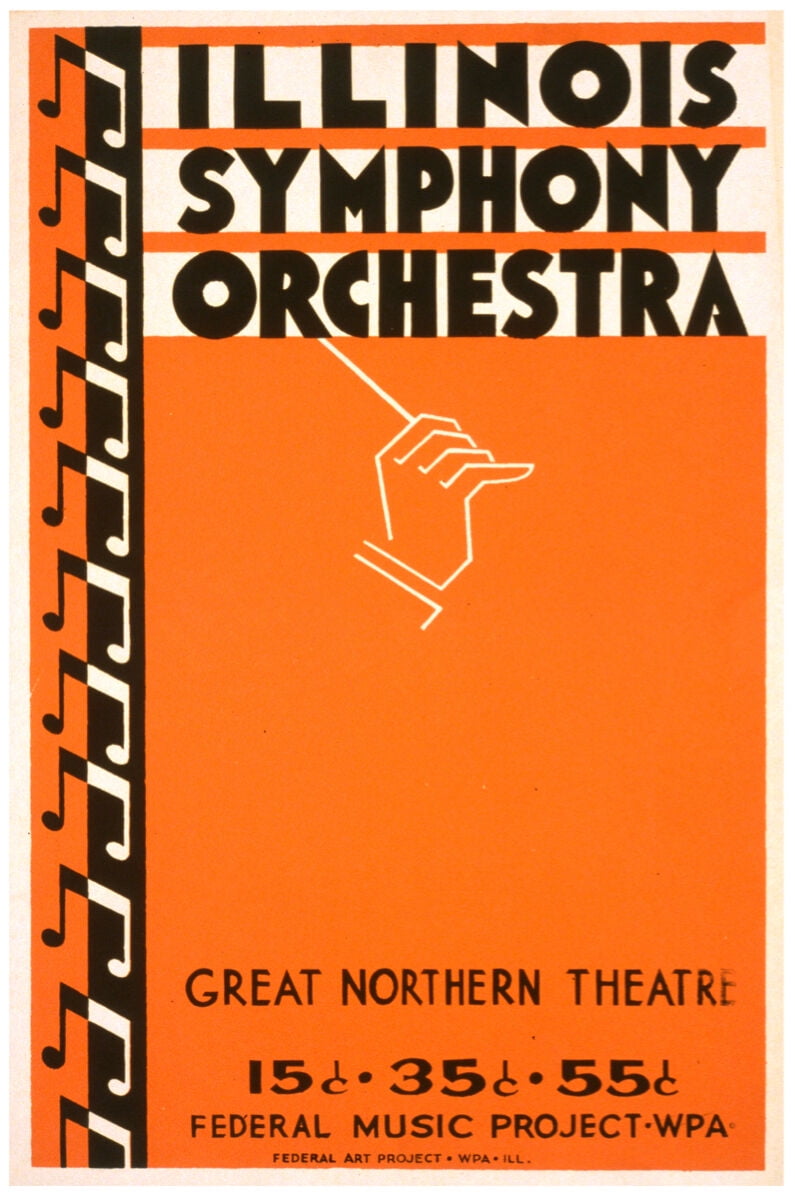 POSTER Illinois Symphony Orchestra POSTER.Home wall.Musical Decor.338i ...