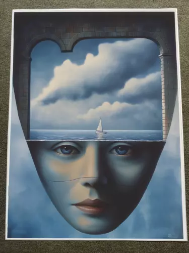 POSTER Illusion Art Poster - Mind-Bending Optical Wall Decor UNFRAMED ...