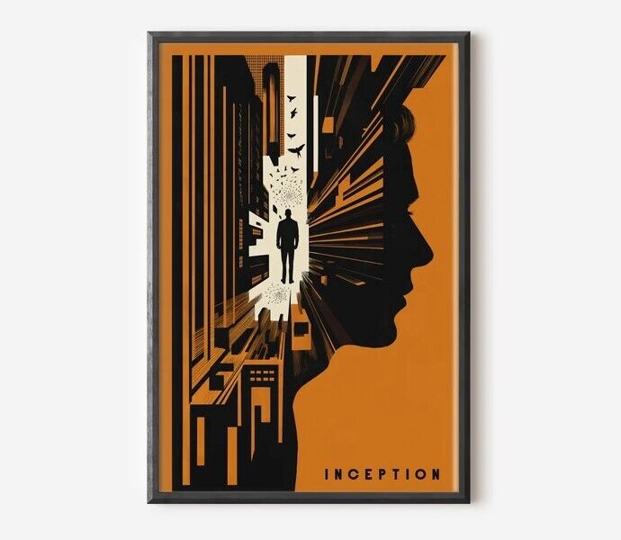 POSTER Inception Poster Christopher Nolan Inception Movie Poster-12x18 ...