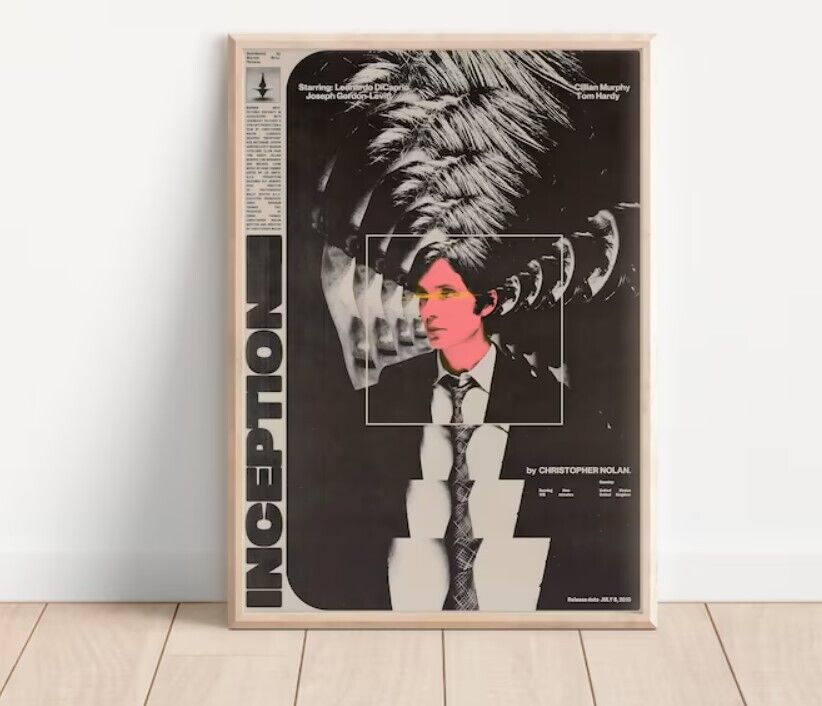 POSTER Inception Poster - Inception Wall Art - Cillian Murphy Poster ...