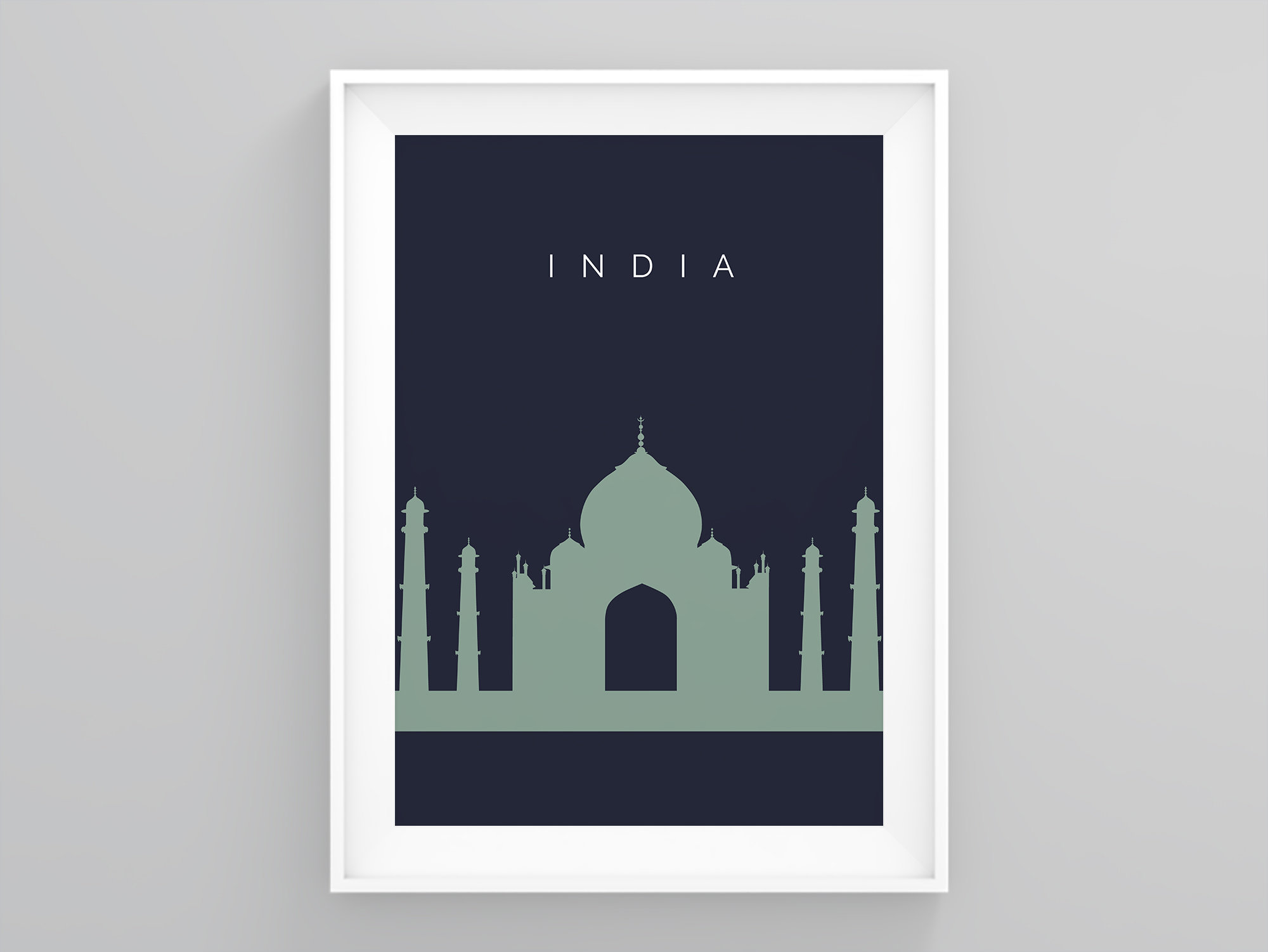 POSTER India Travel Print, Taj Mahal Vintage Travel Posters, India ...