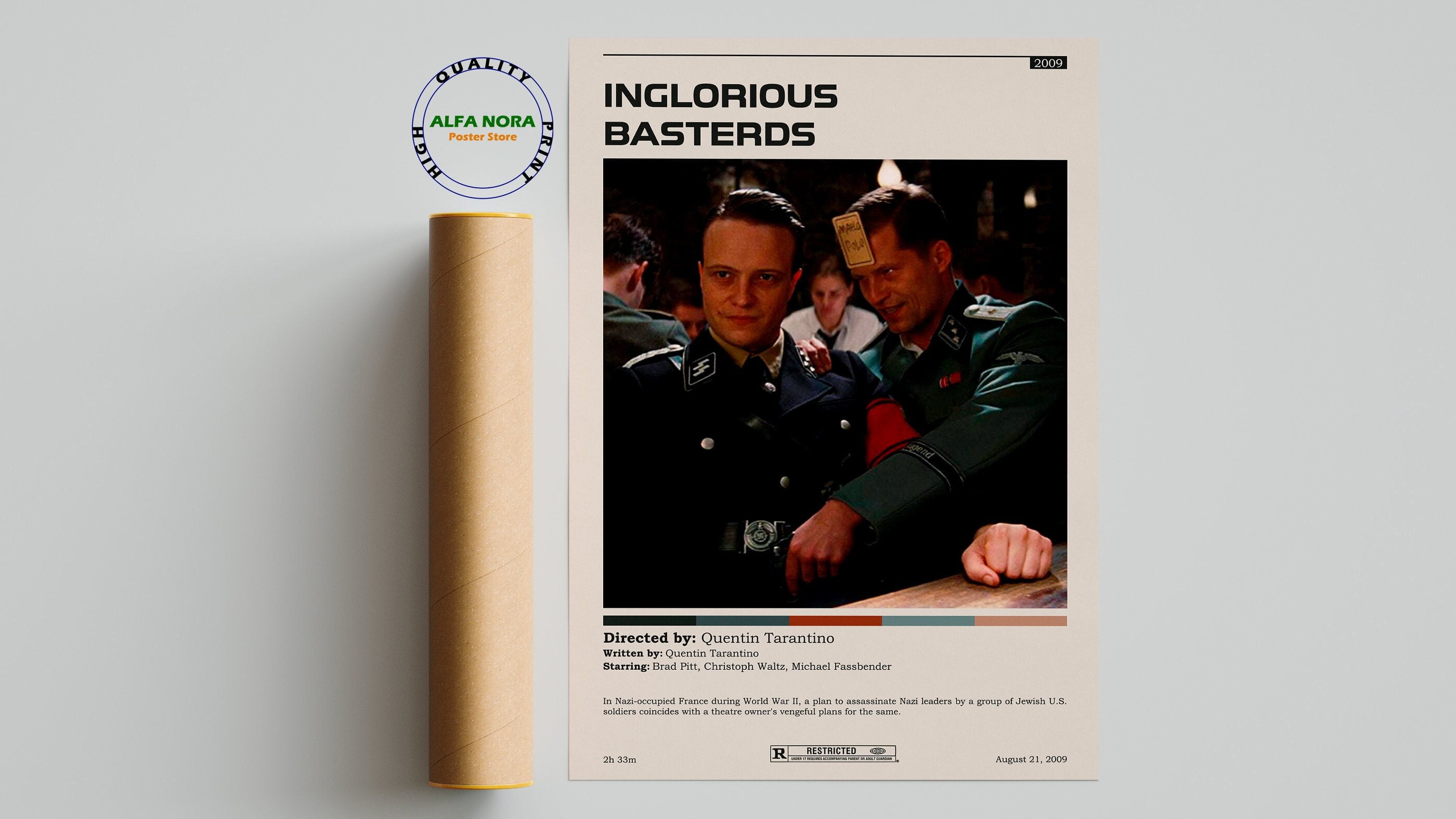 POSTER Inglorious Basterds / Inglorious Basterds Poster / Vintage Retro ...